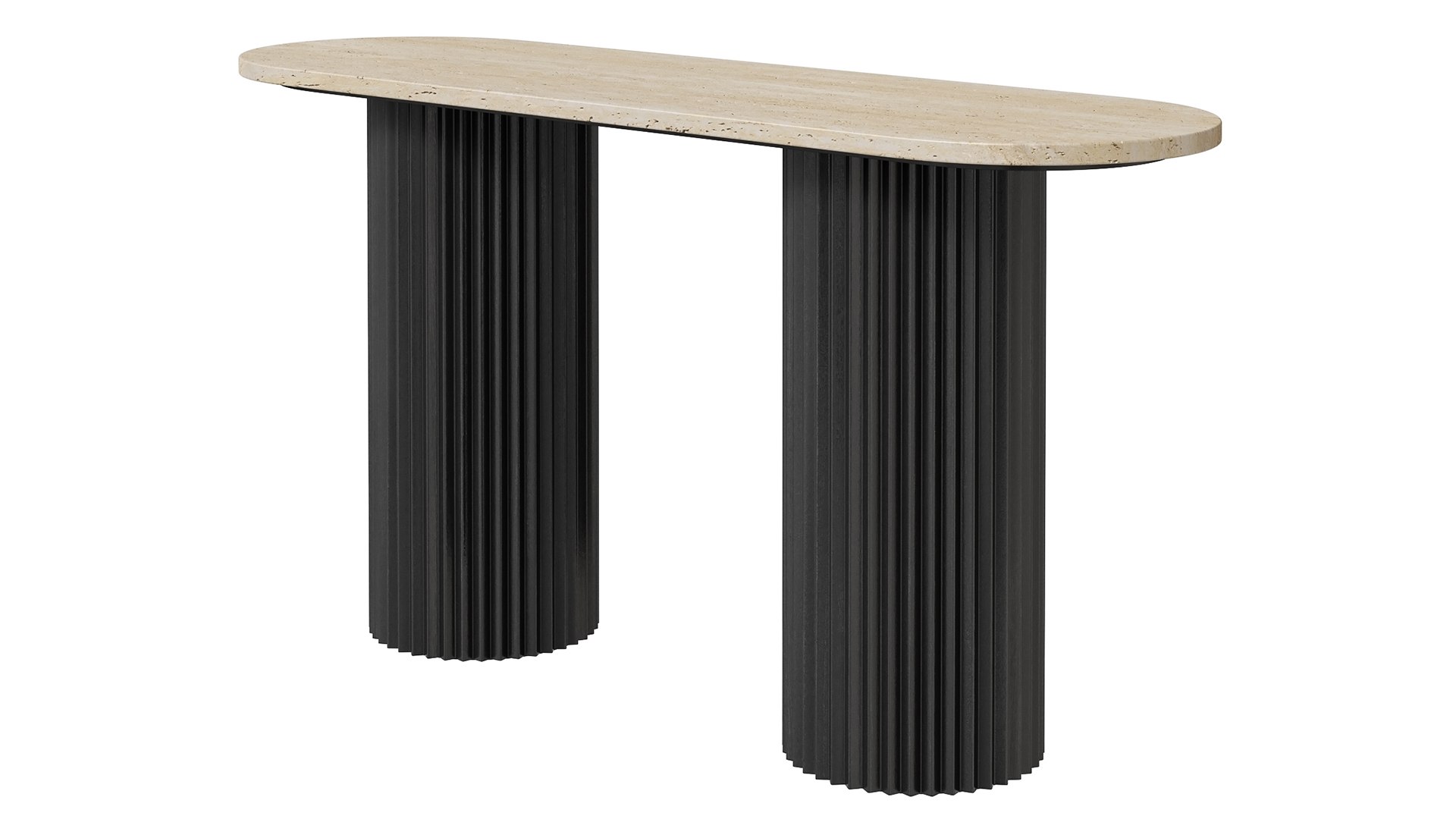 CFS Hampton Fluted Ribbed Console 3D - TurboSquid 2221340