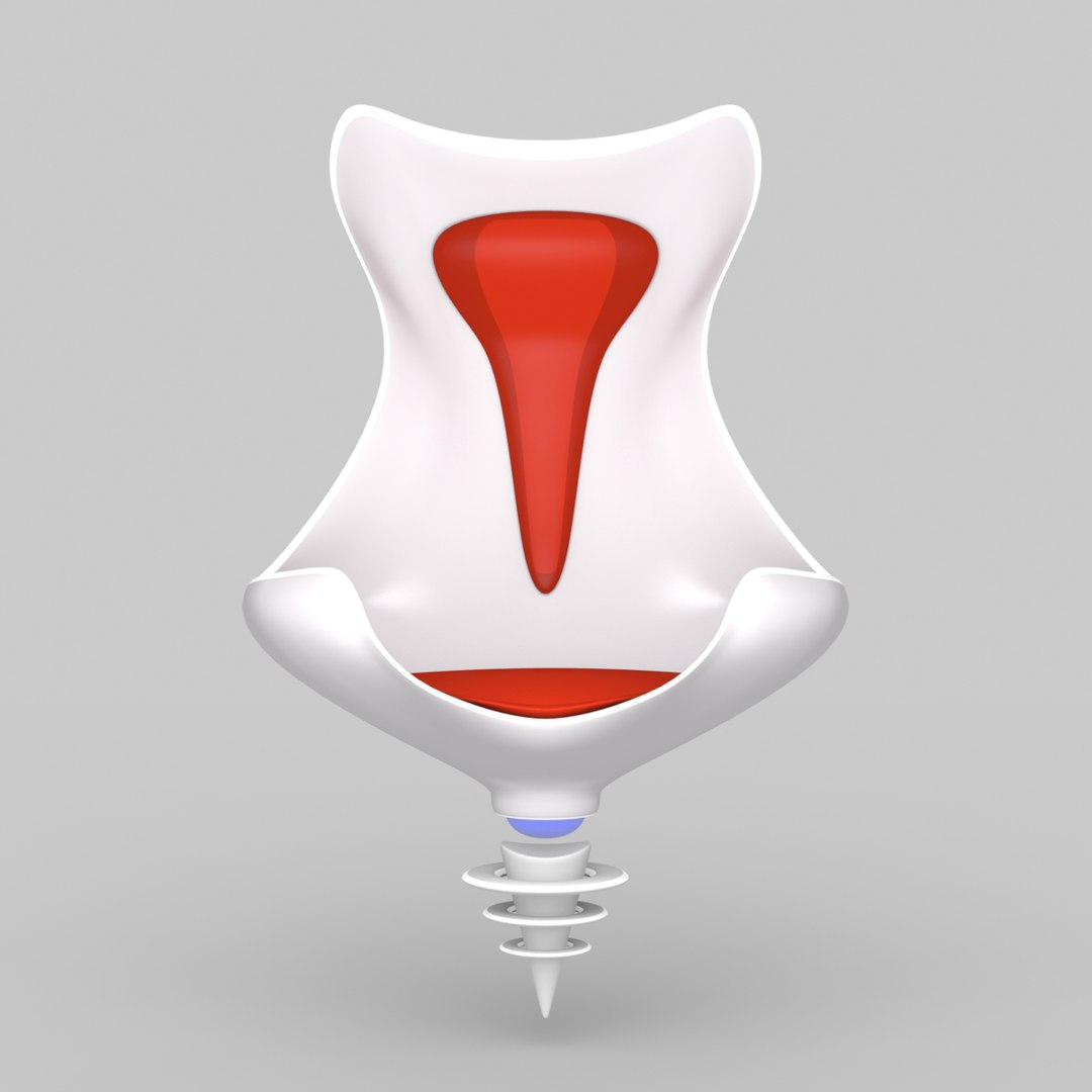 3d Futuristic Float Chair Model