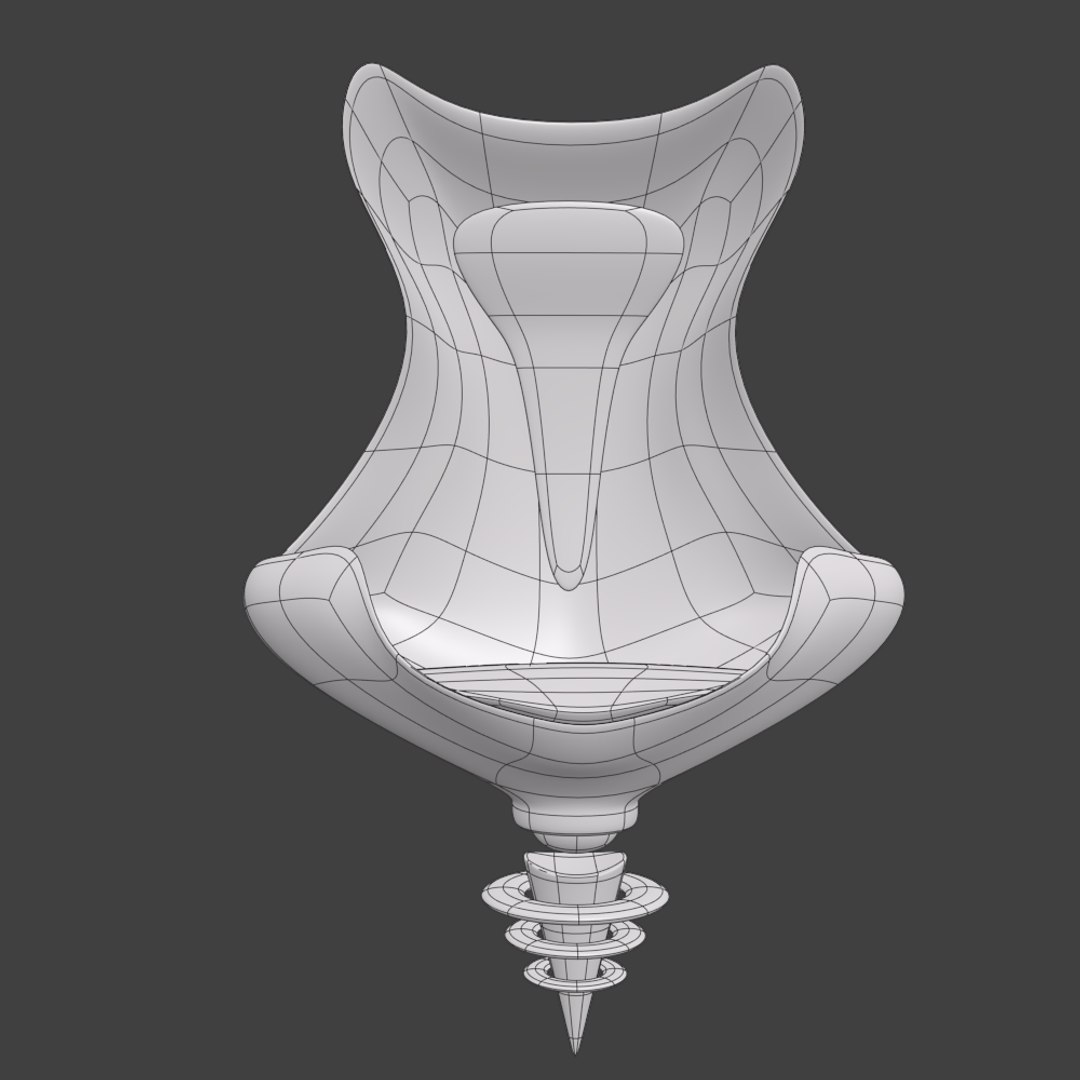 3d Futuristic Float Chair Model