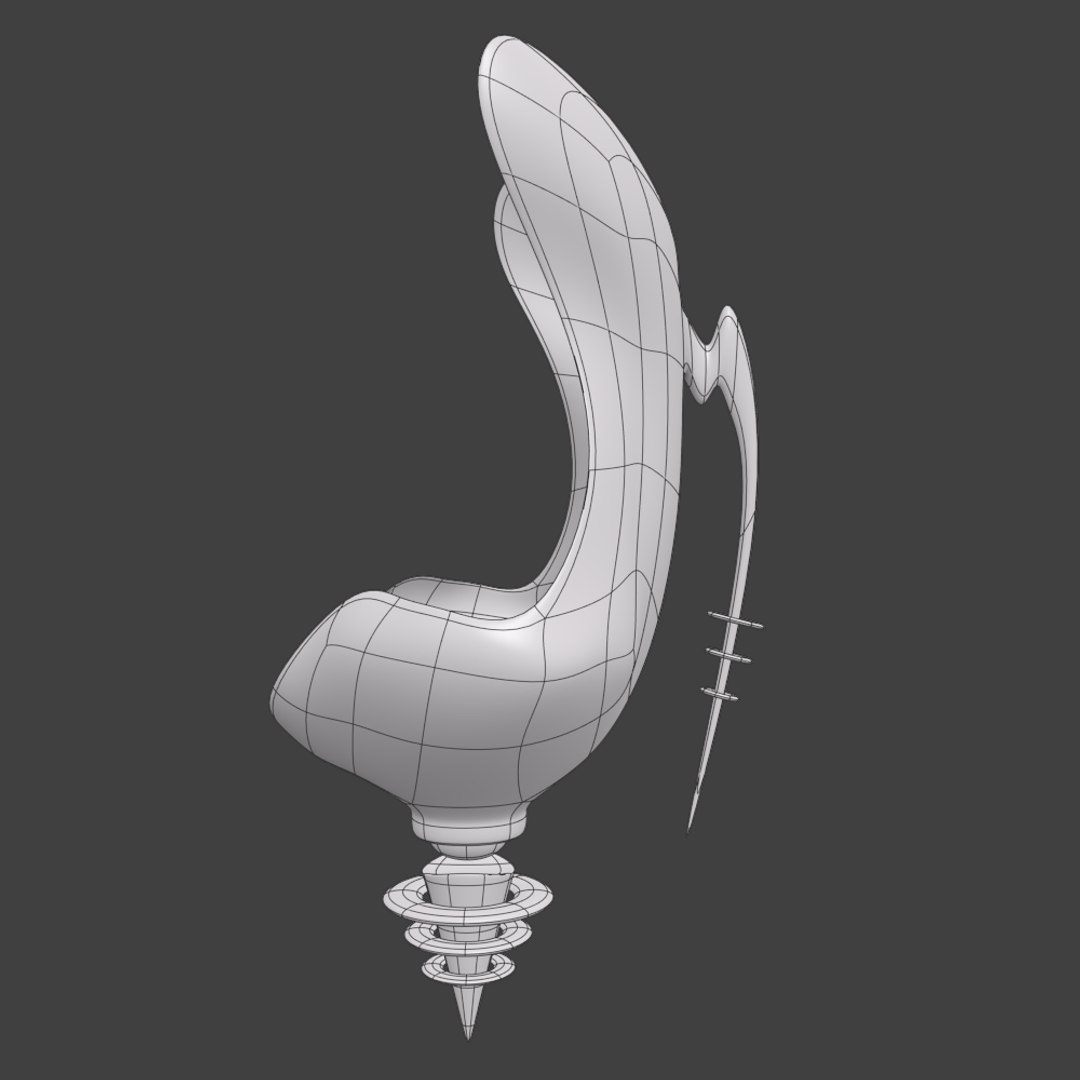 3d Futuristic Float Chair Model
