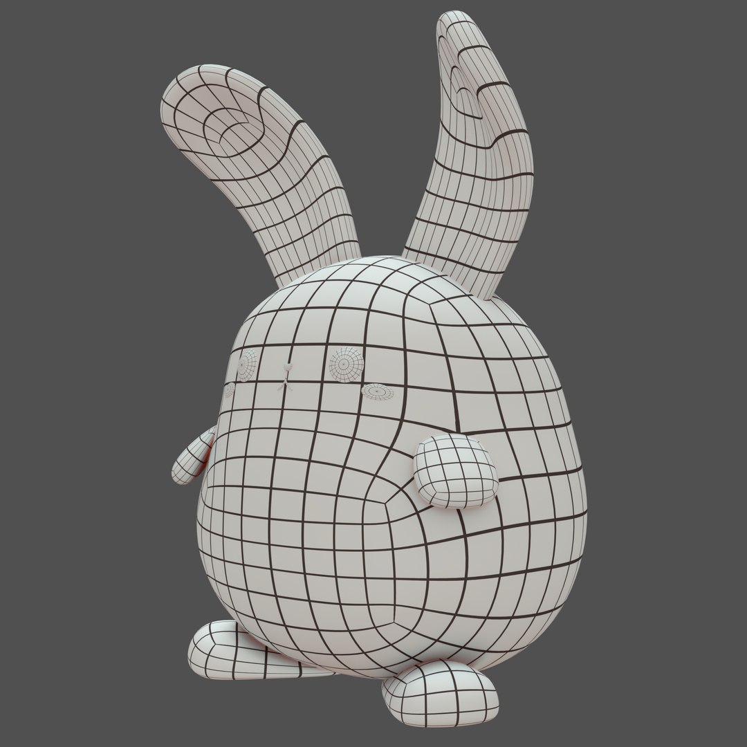 Plush Rabbit 3D Model - TurboSquid 1717688