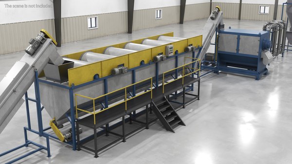 modelo 3d Planta de reciclaje de plástico - TurboSquid 2320840