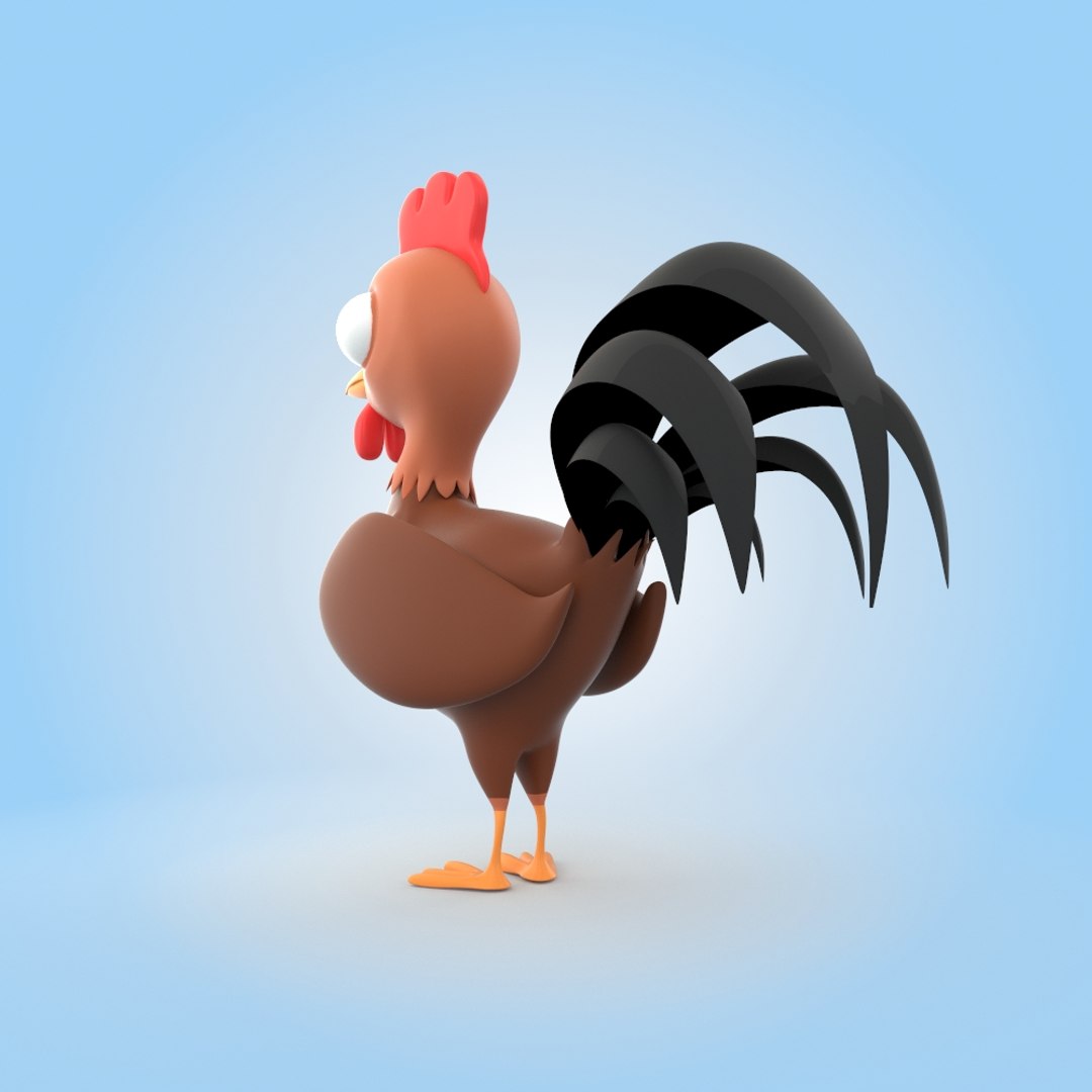 3D Rooster Model - TurboSquid 1839615