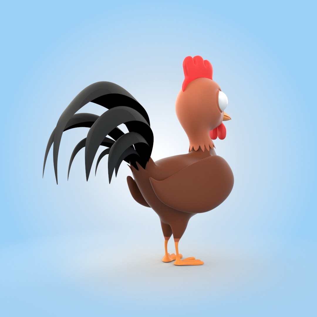 3D Rooster Model - TurboSquid 1839615