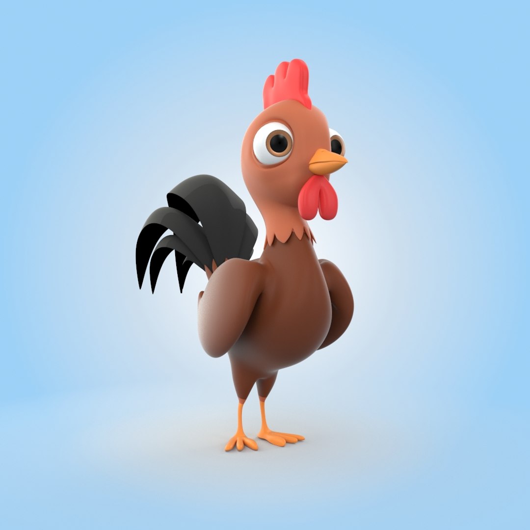 3D Rooster Model - TurboSquid 1839615