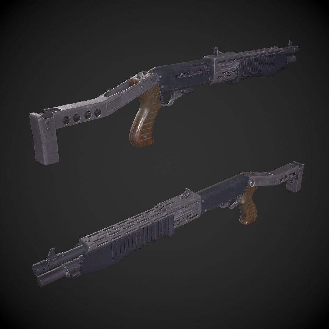 Franchi SPAS 12 3D Model - TurboSquid 1778458