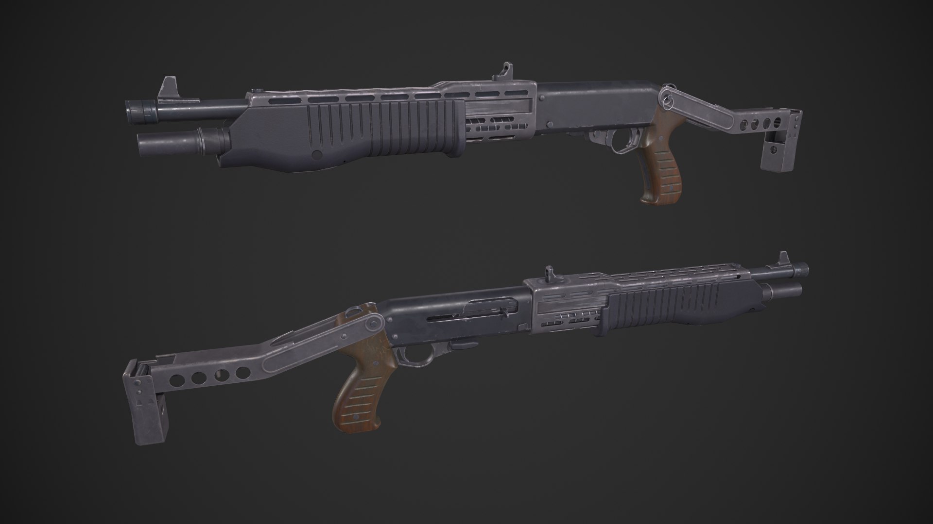 Franchi SPAS 12 3D Model - TurboSquid 1778458