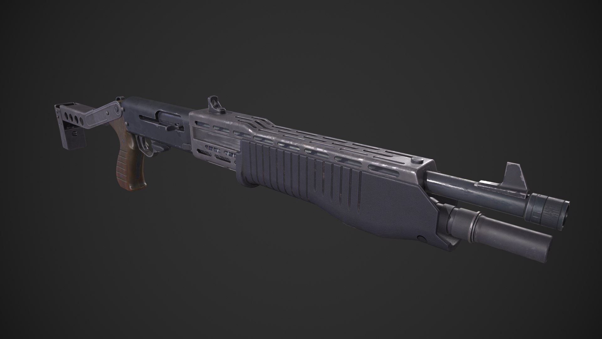 Franchi SPAS 12 3D Model - TurboSquid 1778458