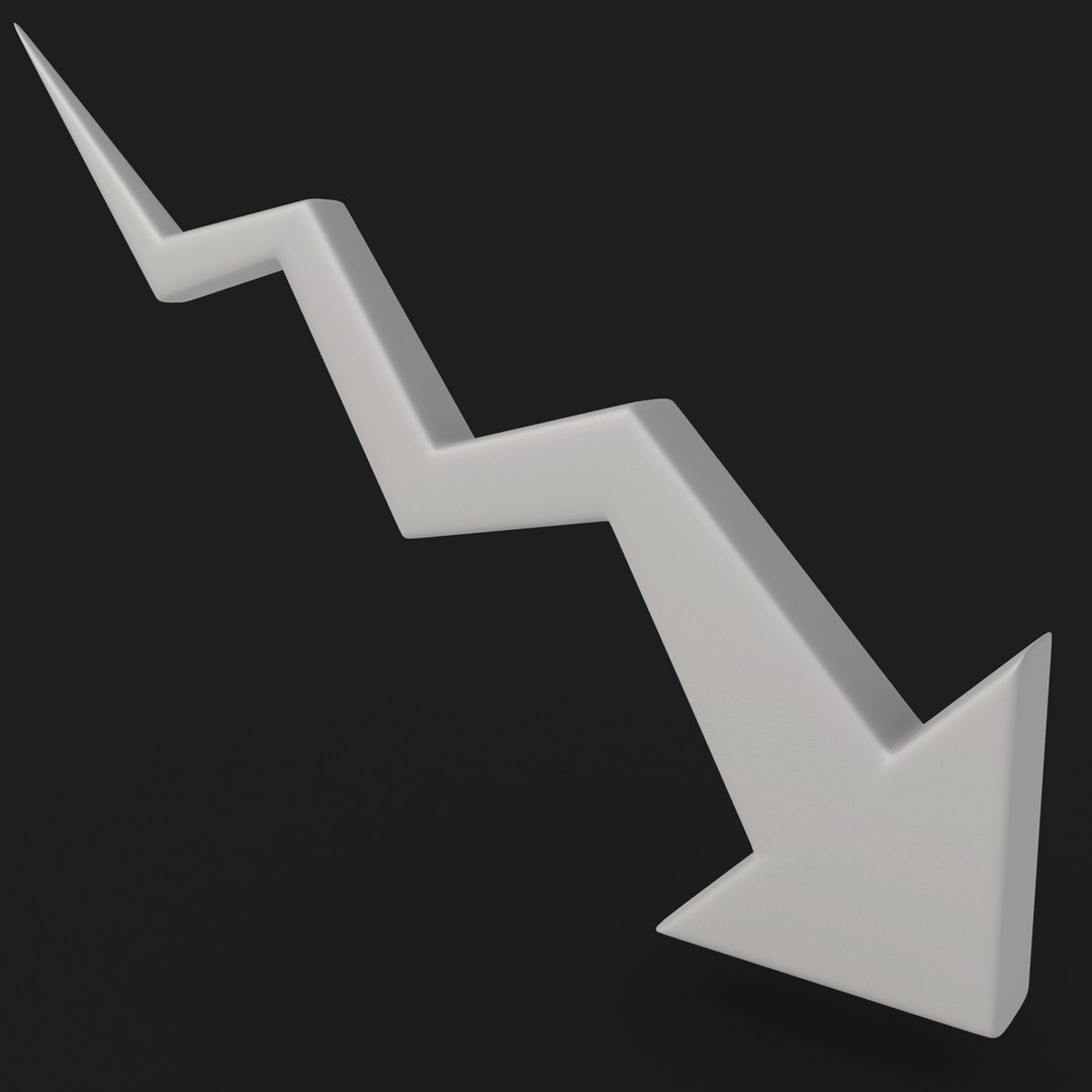 Trend Arrow 3d Model