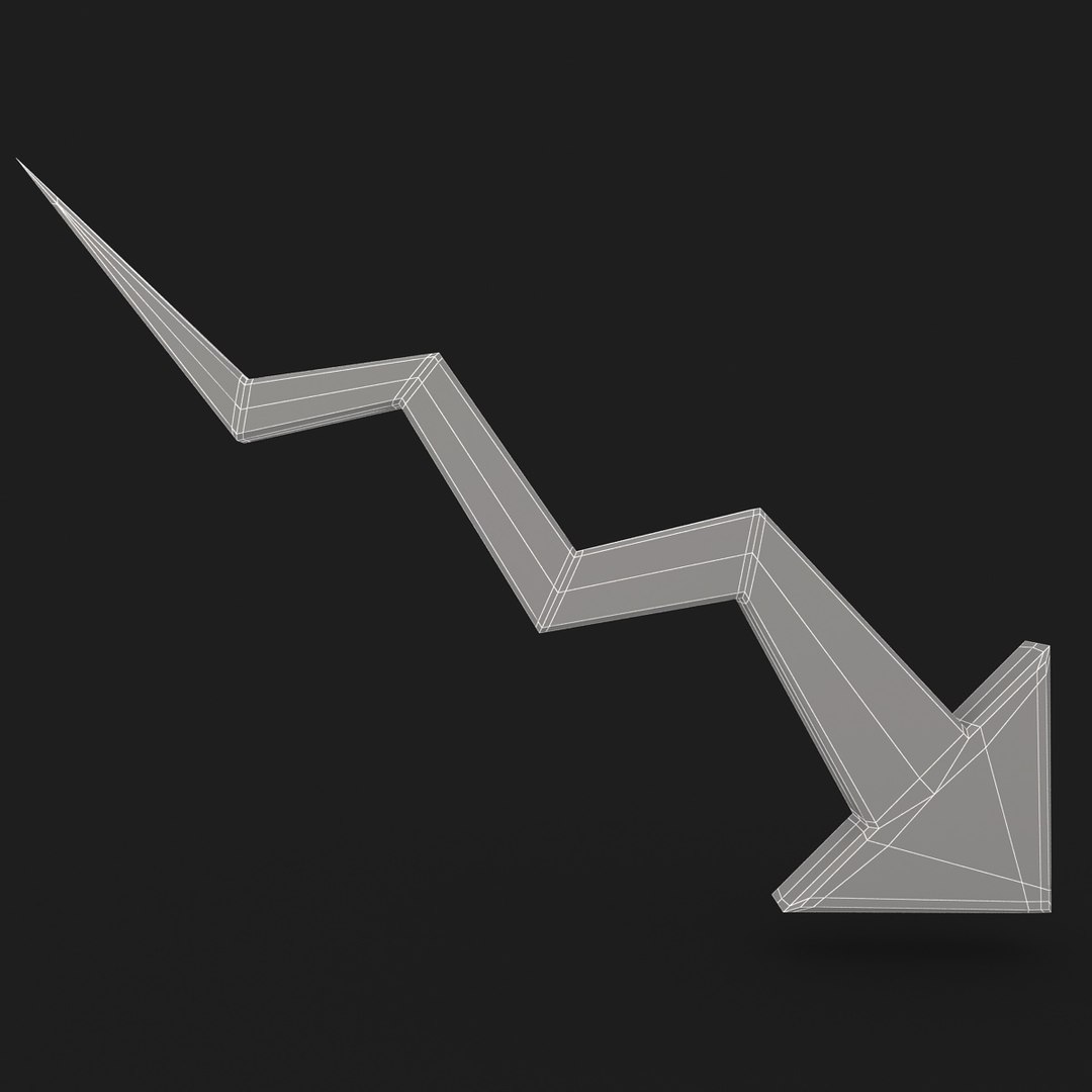 Trend Arrow 3d Model