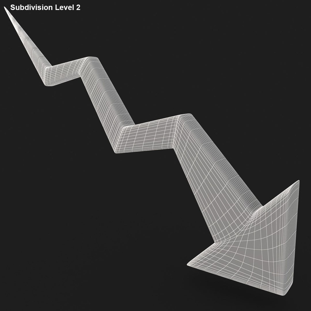 Trend Arrow 3d Model