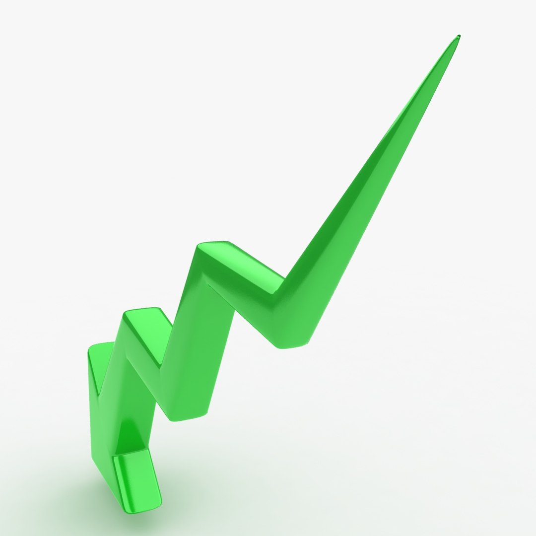 Trend Arrow 3d Model