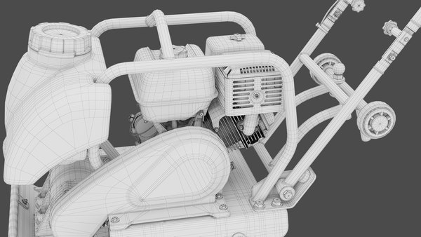 Plate compactor engine 3D - TurboSquid 1381534