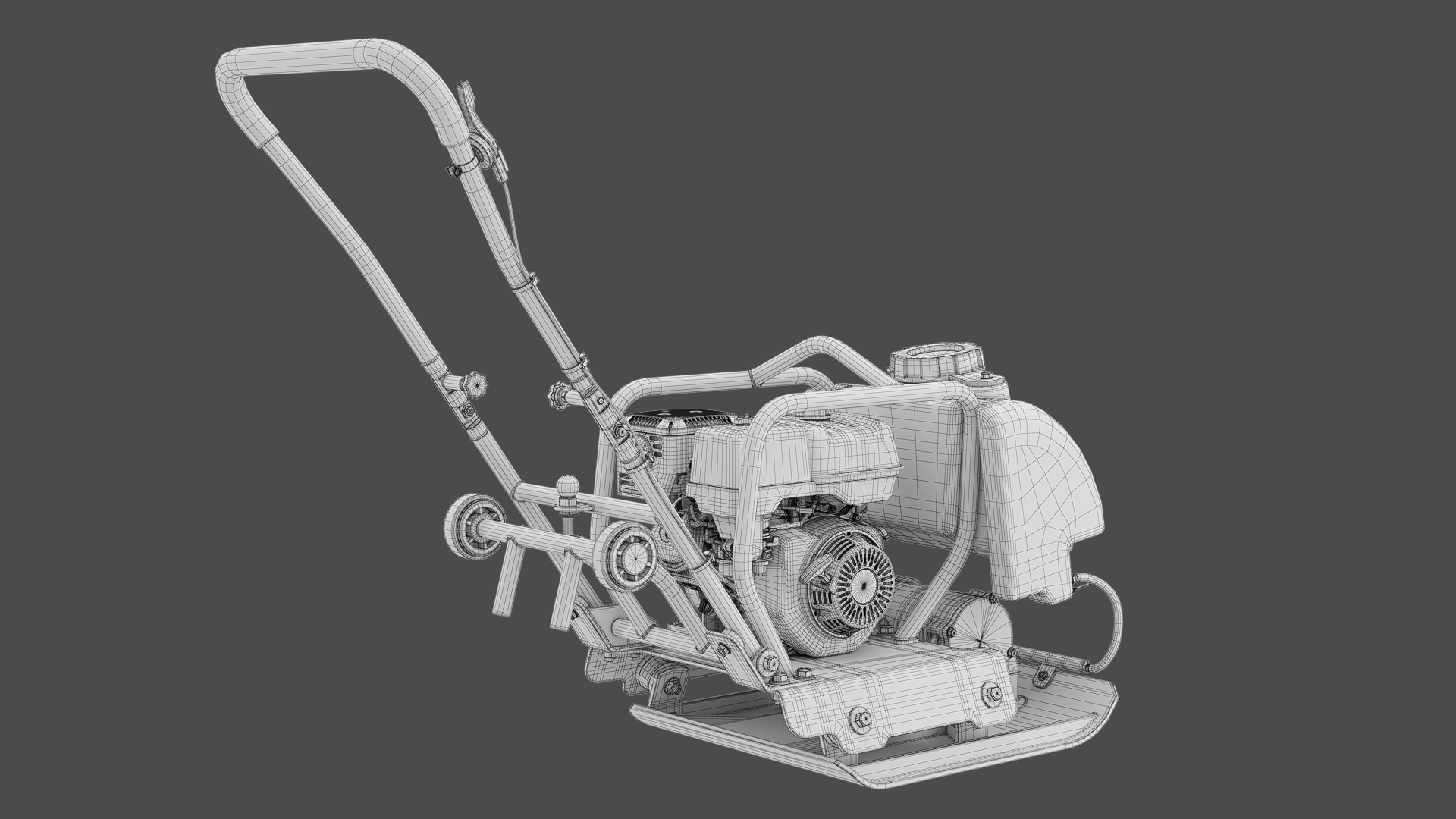 Plate compactor engine 3D - TurboSquid 1381534
