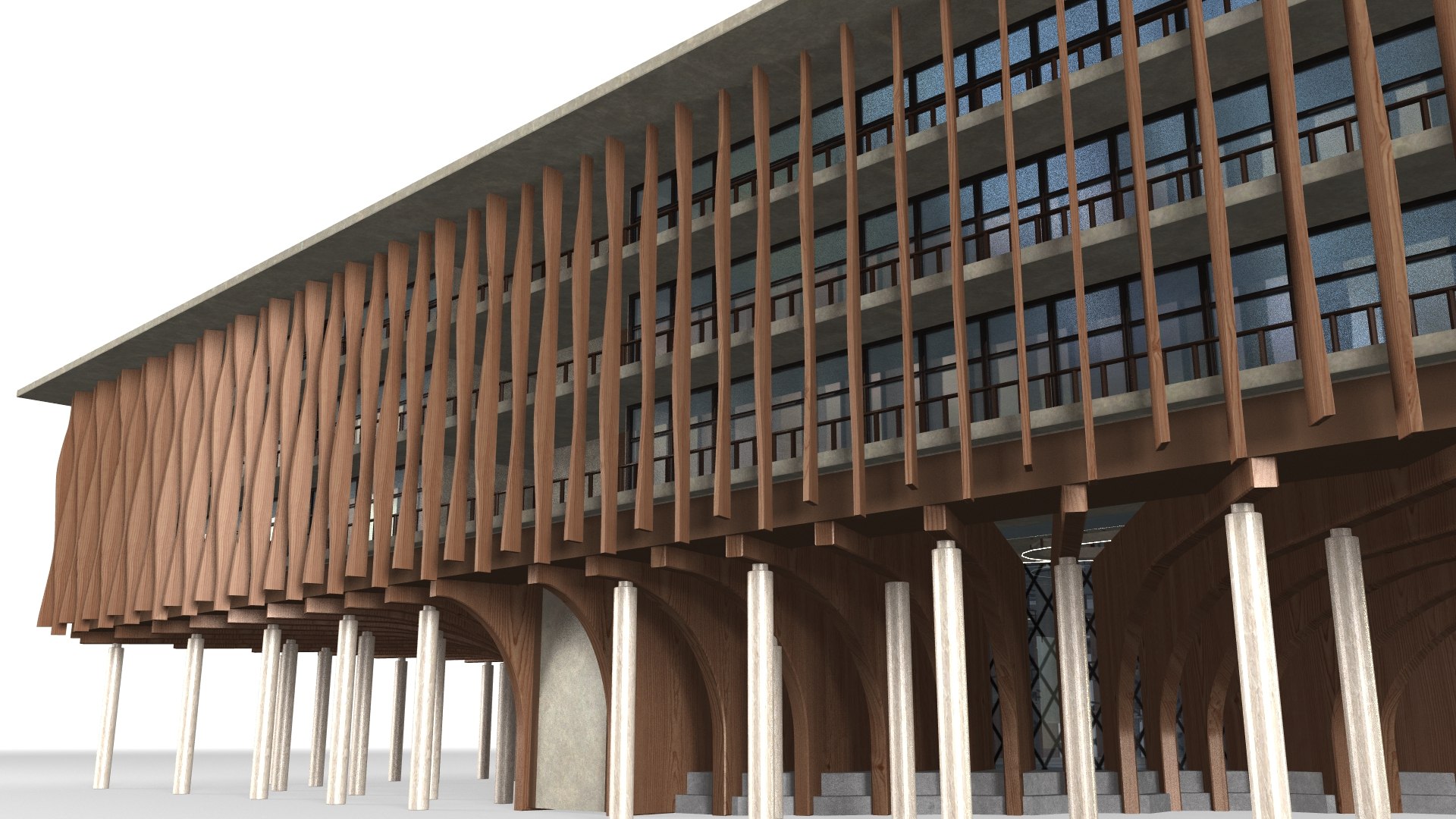 Benin National Assembly Hall Building 3D Model - TurboSquid 2184903