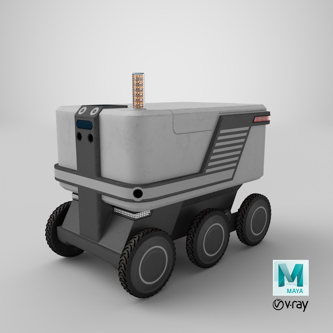Delivery Courier Robot PBR 3D - TurboSquid 2092698