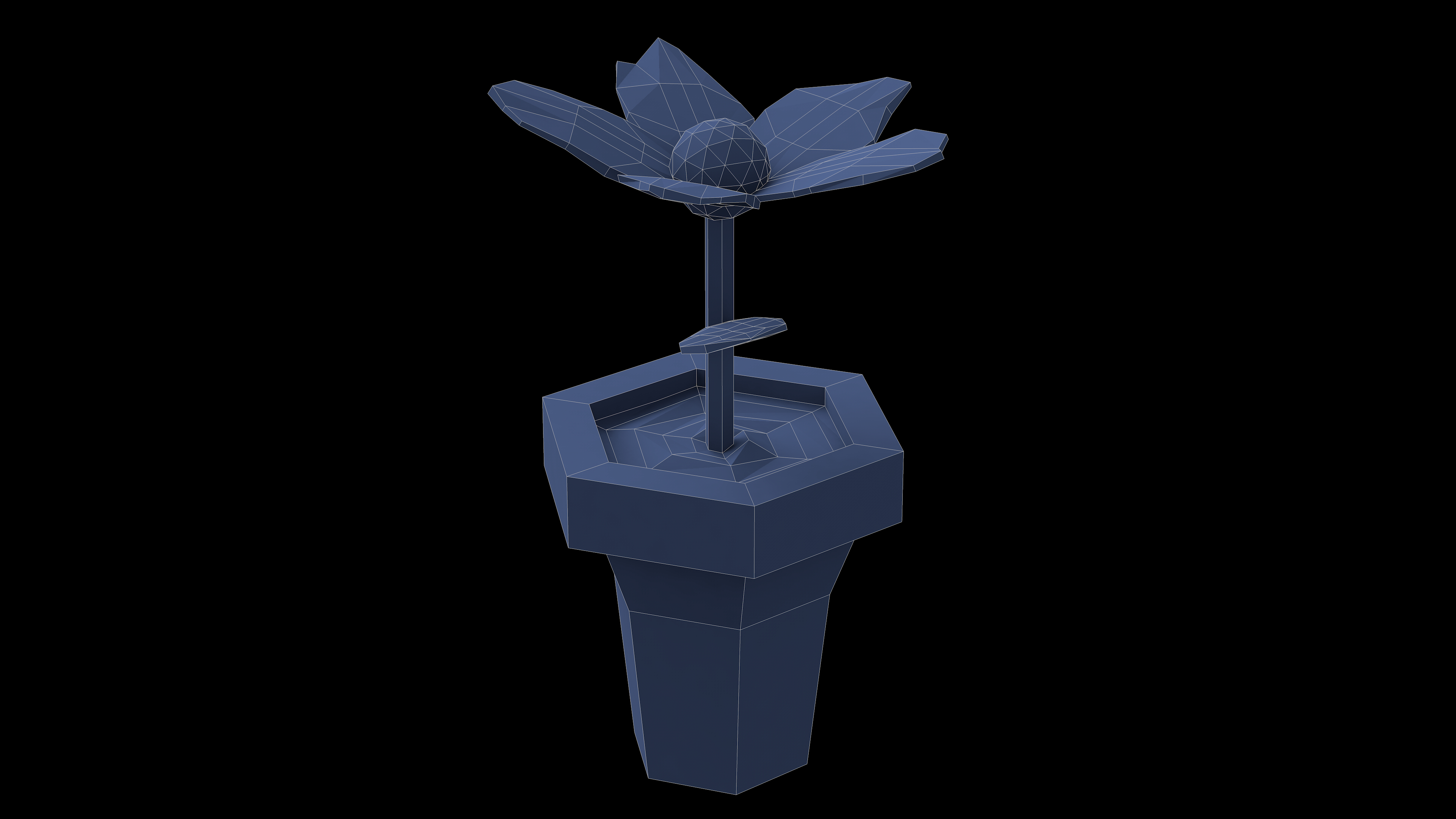 modelo 3d Flor Low-Poly - TurboSquid 1502664