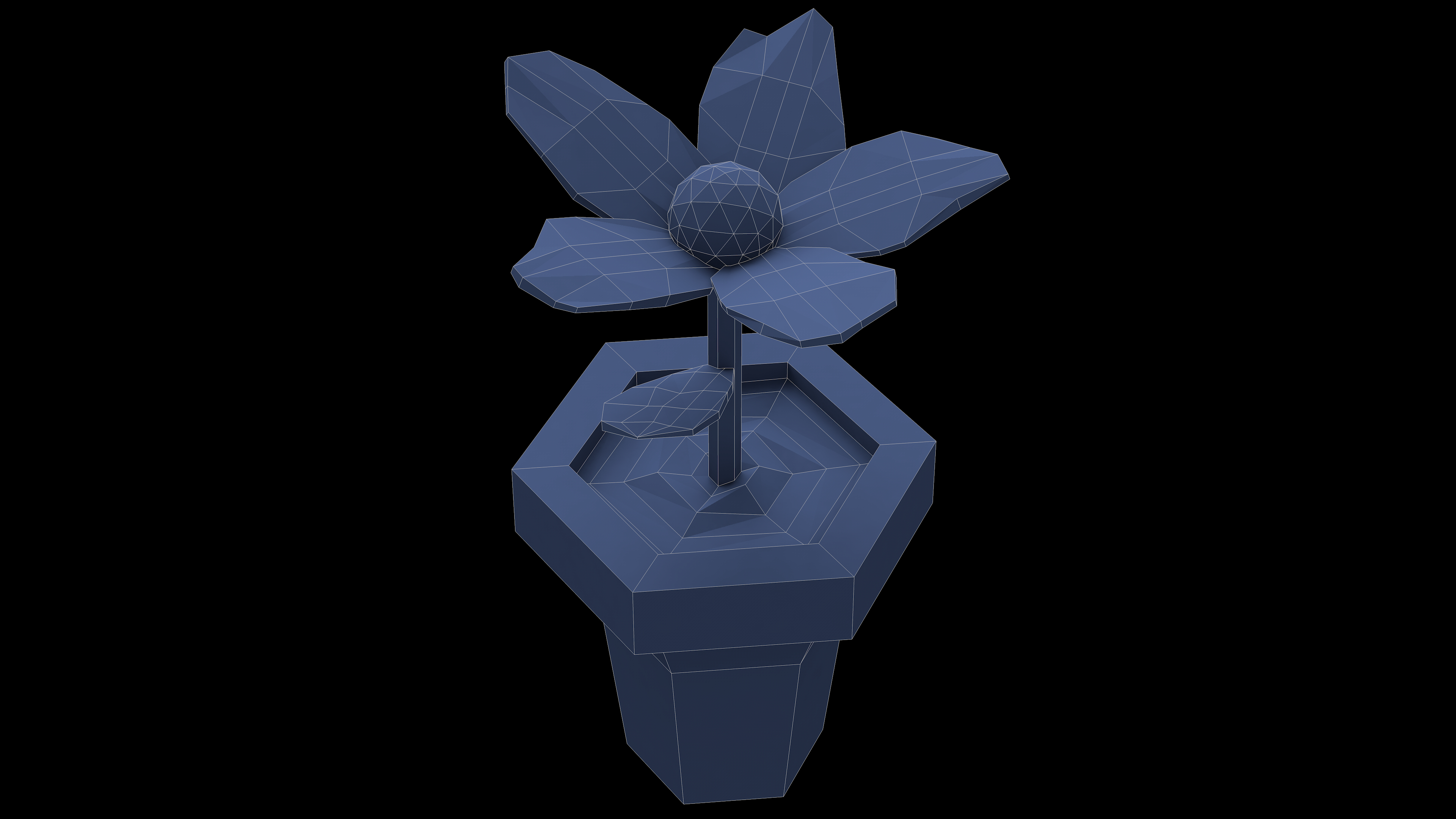 modelo 3d Flor Low-Poly - TurboSquid 1502664