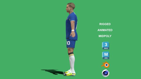 리지드 Mykhailo Mudryk Chelsea 2024 3D 모델 3D 모델 - TurboSquid 2138456