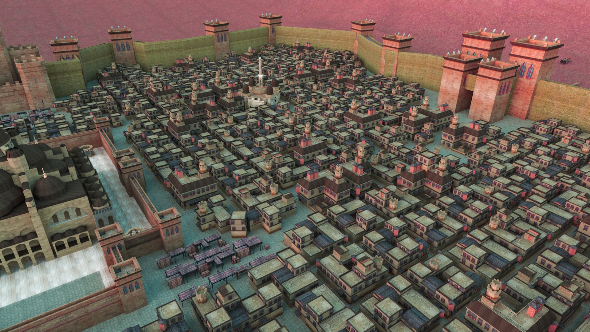 3D Town Desert Ancient Model - TurboSquid 1667790