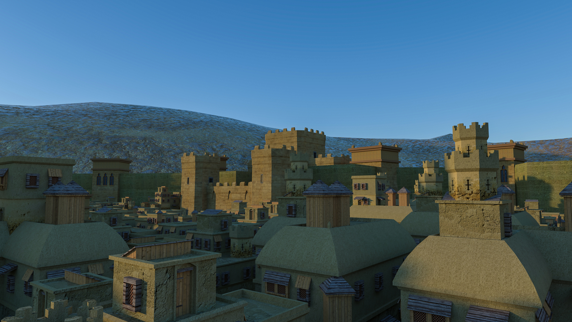 3D town desert ancient model - TurboSquid 1667790