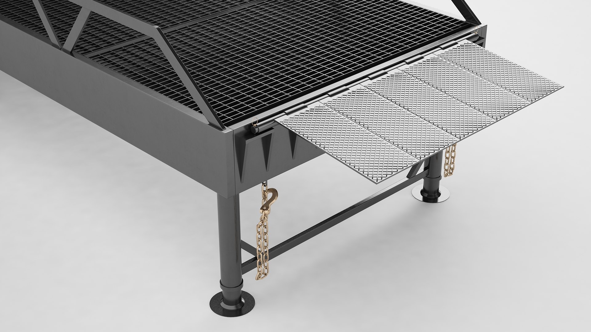 3D Used Portable Loading Ramp 01 - TurboSquid 1839320