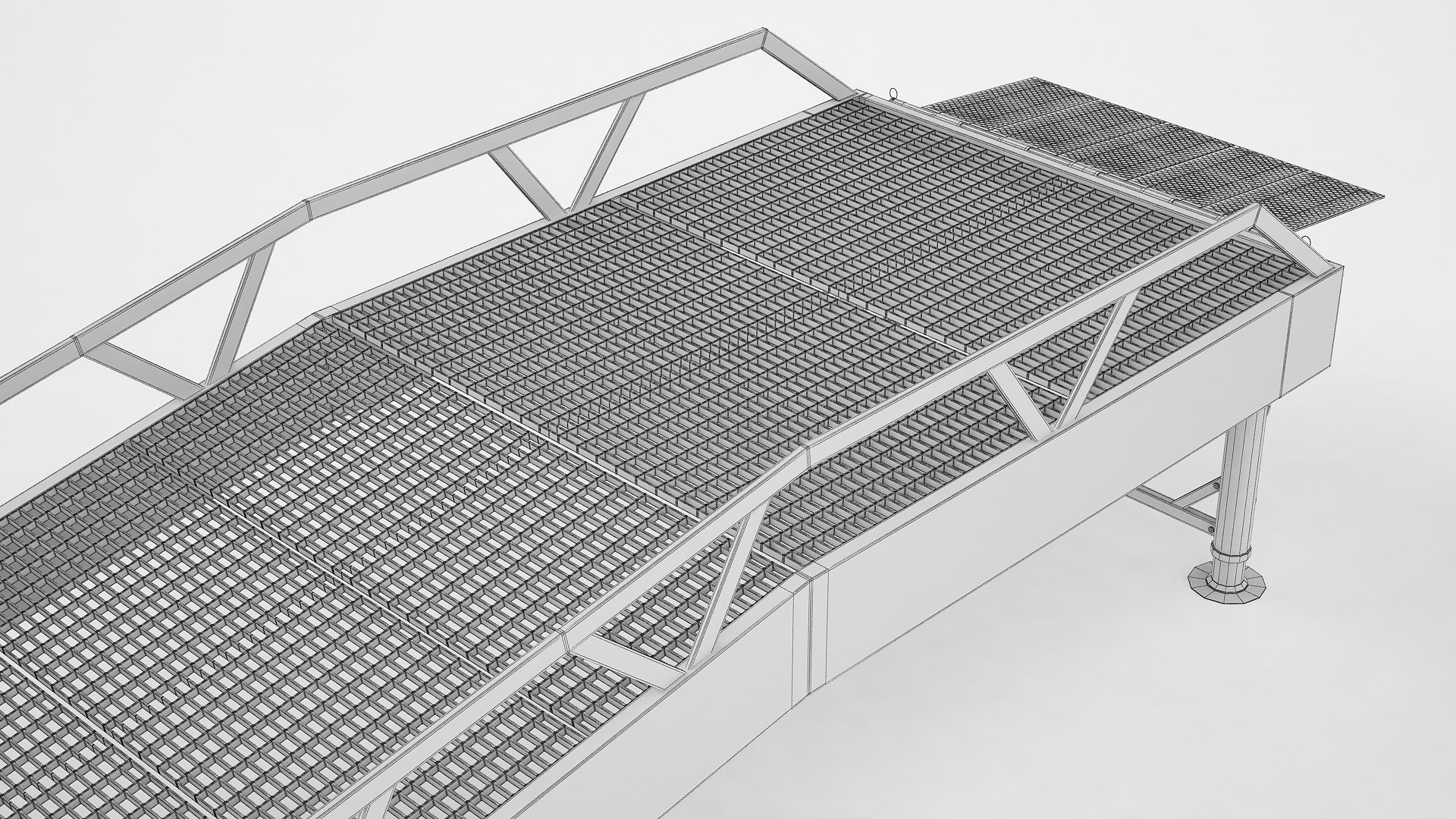 3D Used Portable Loading Ramp 01 - TurboSquid 1839320