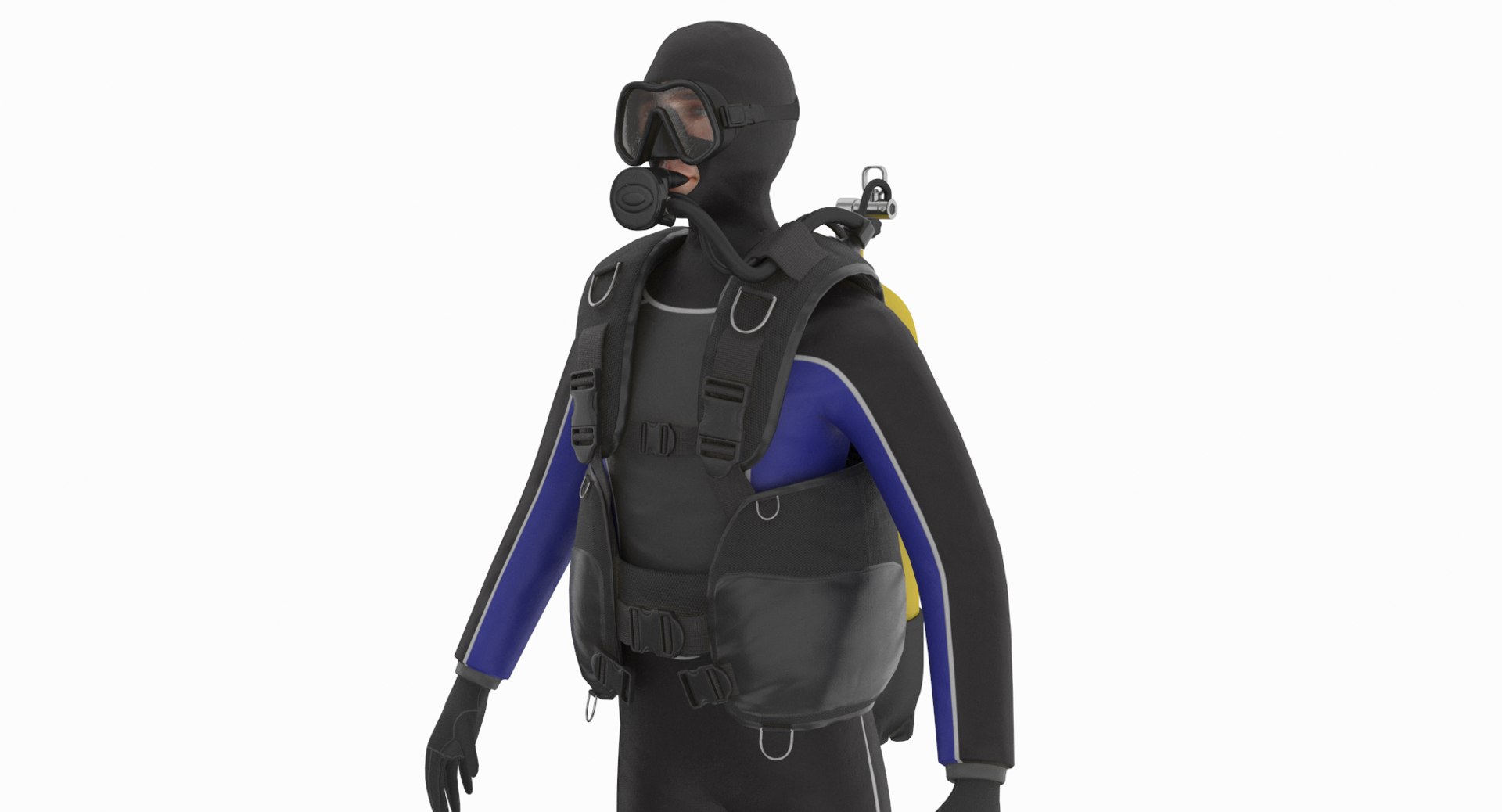 Scuba Diver 3D Model - TurboSquid 1275994