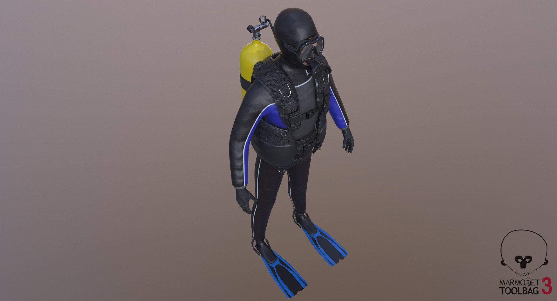 Scuba Diver 3D Model - TurboSquid 1275994