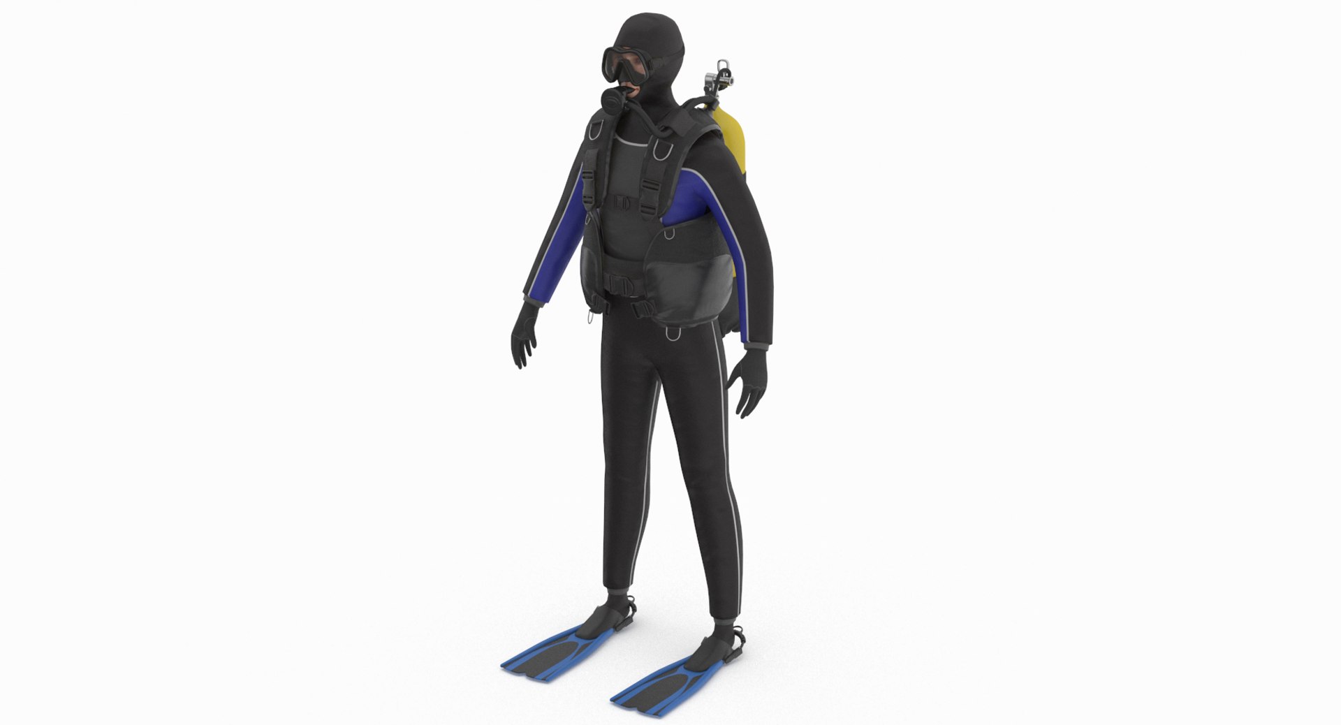Scuba Diver 3D Model - TurboSquid 1275994