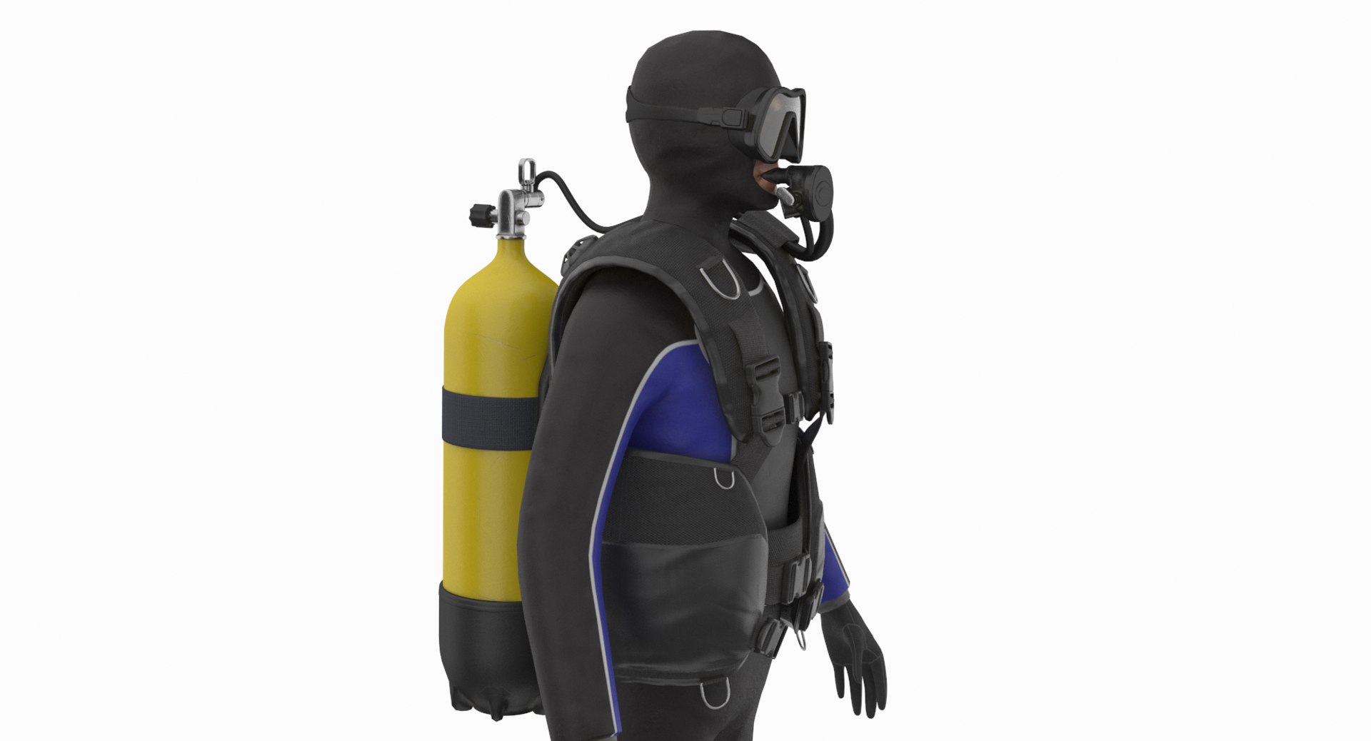 Scuba Diver 3D Model - TurboSquid 1275994