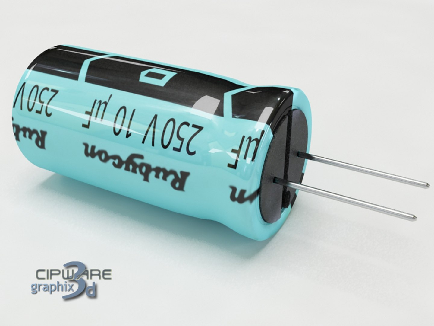 Electrolitical Capacitor 3d Model