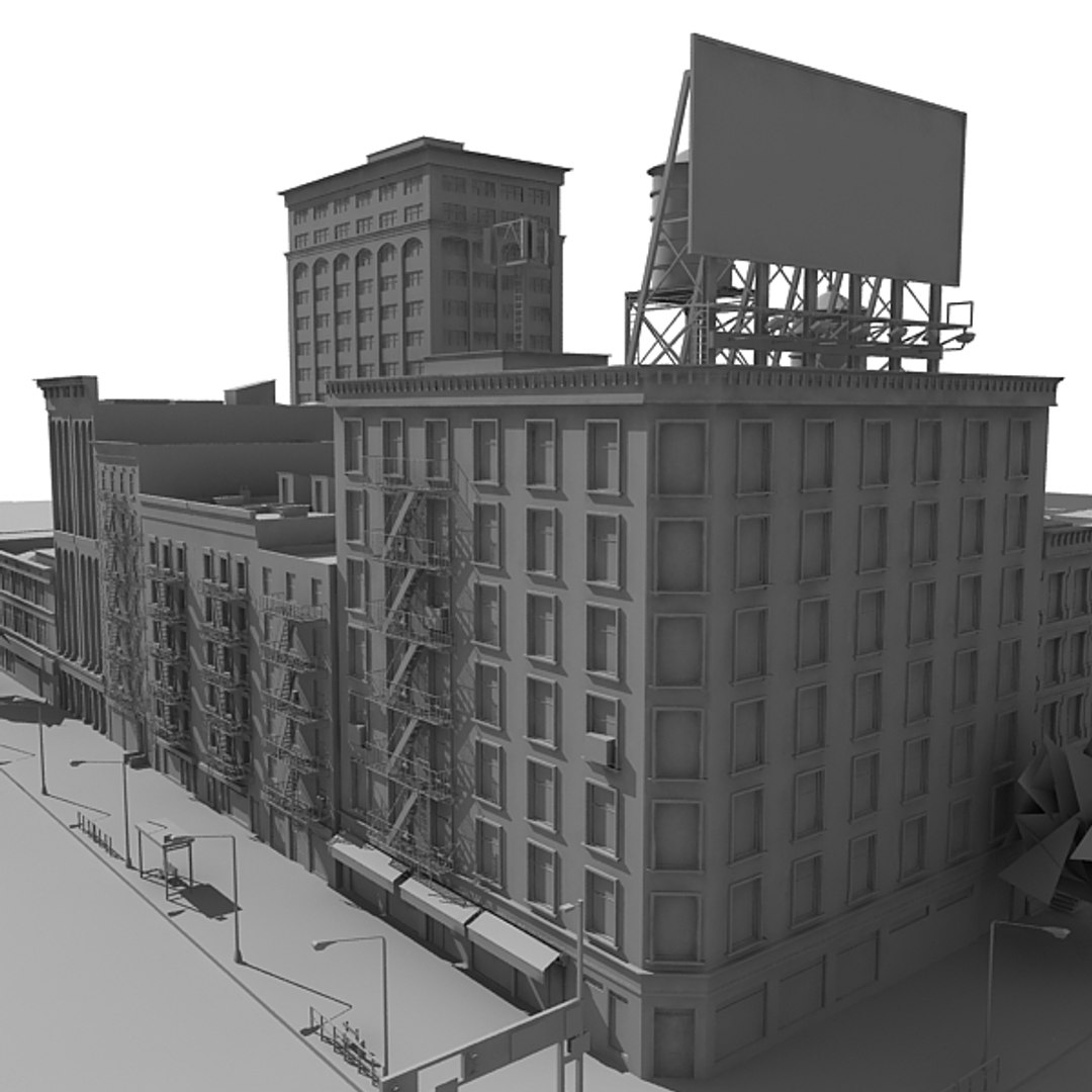 3d Model Downtown Buildings