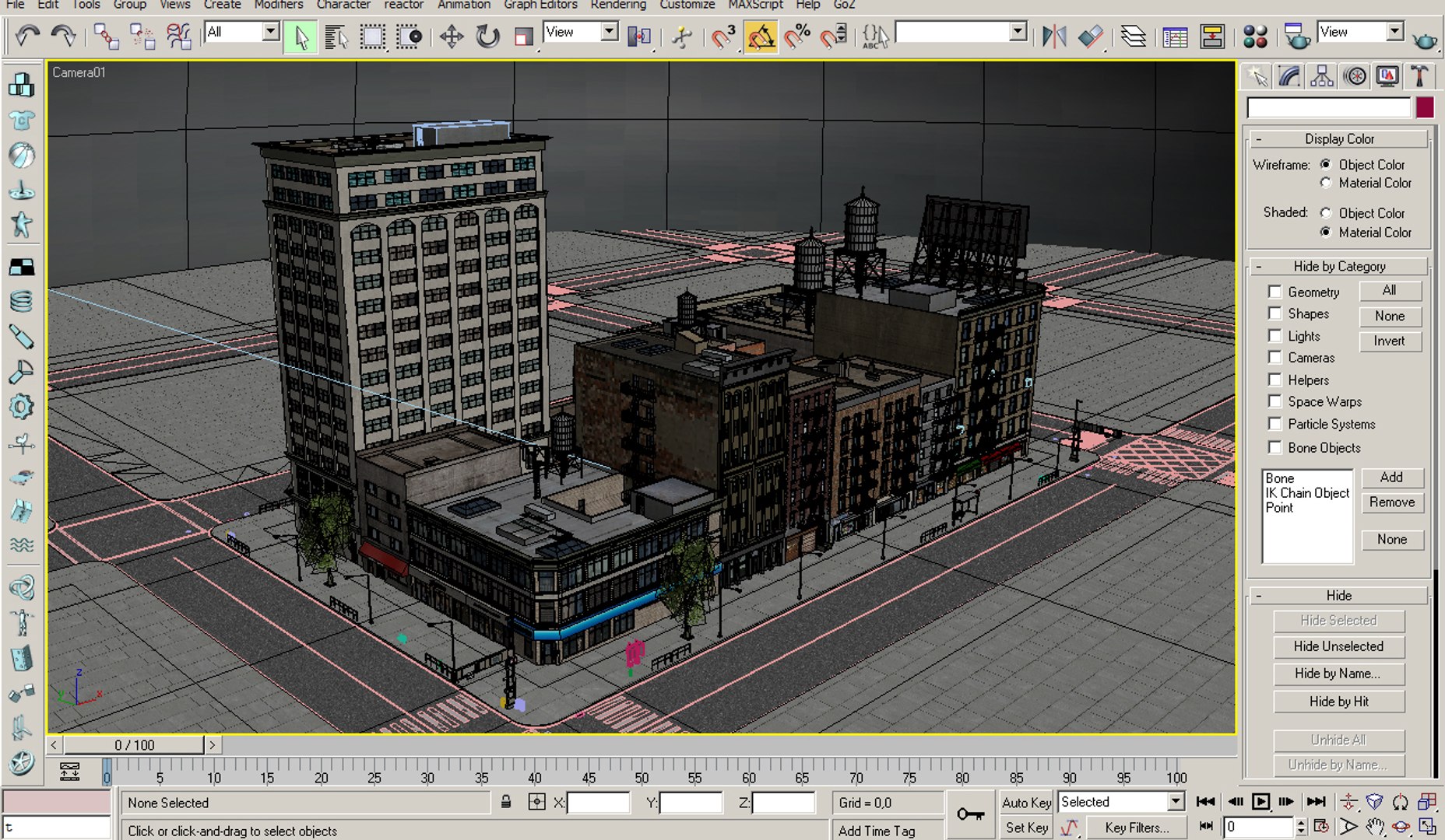 3d Model Downtown Buildings