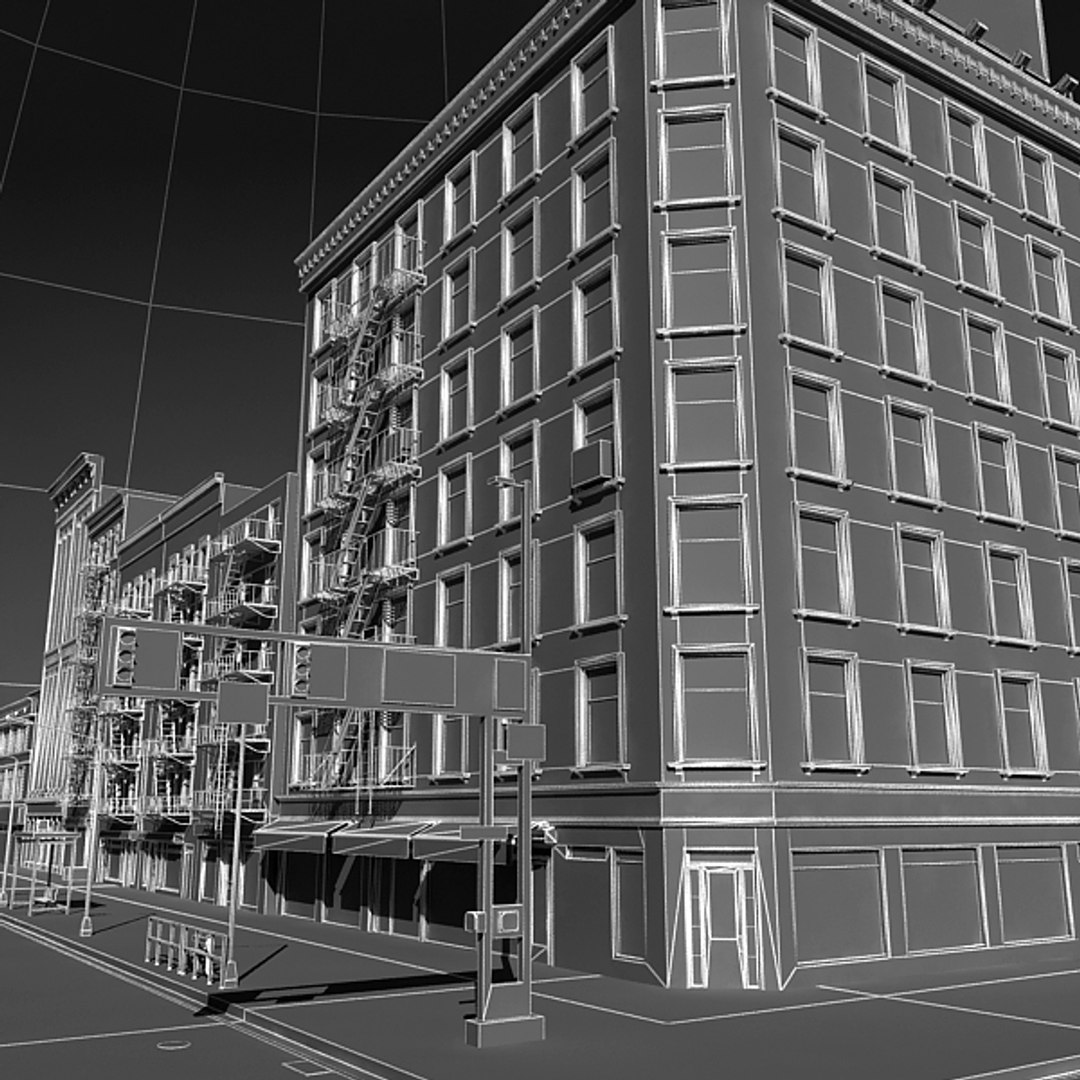 3d Model Downtown Buildings