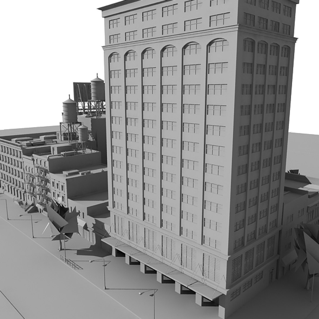 3d Model Downtown Buildings