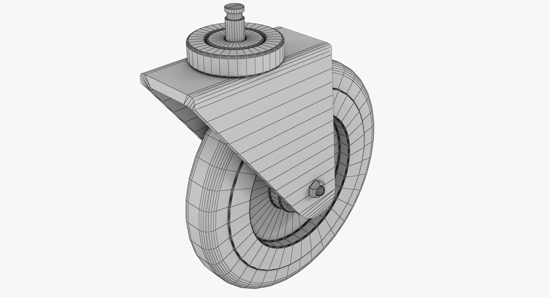 3D Caster Wheel - TurboSquid 1330520