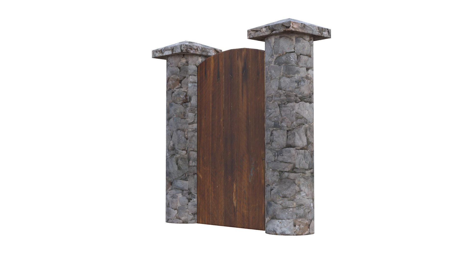 3D Animated Rustic Wooden Gate - TurboSquid 2443665