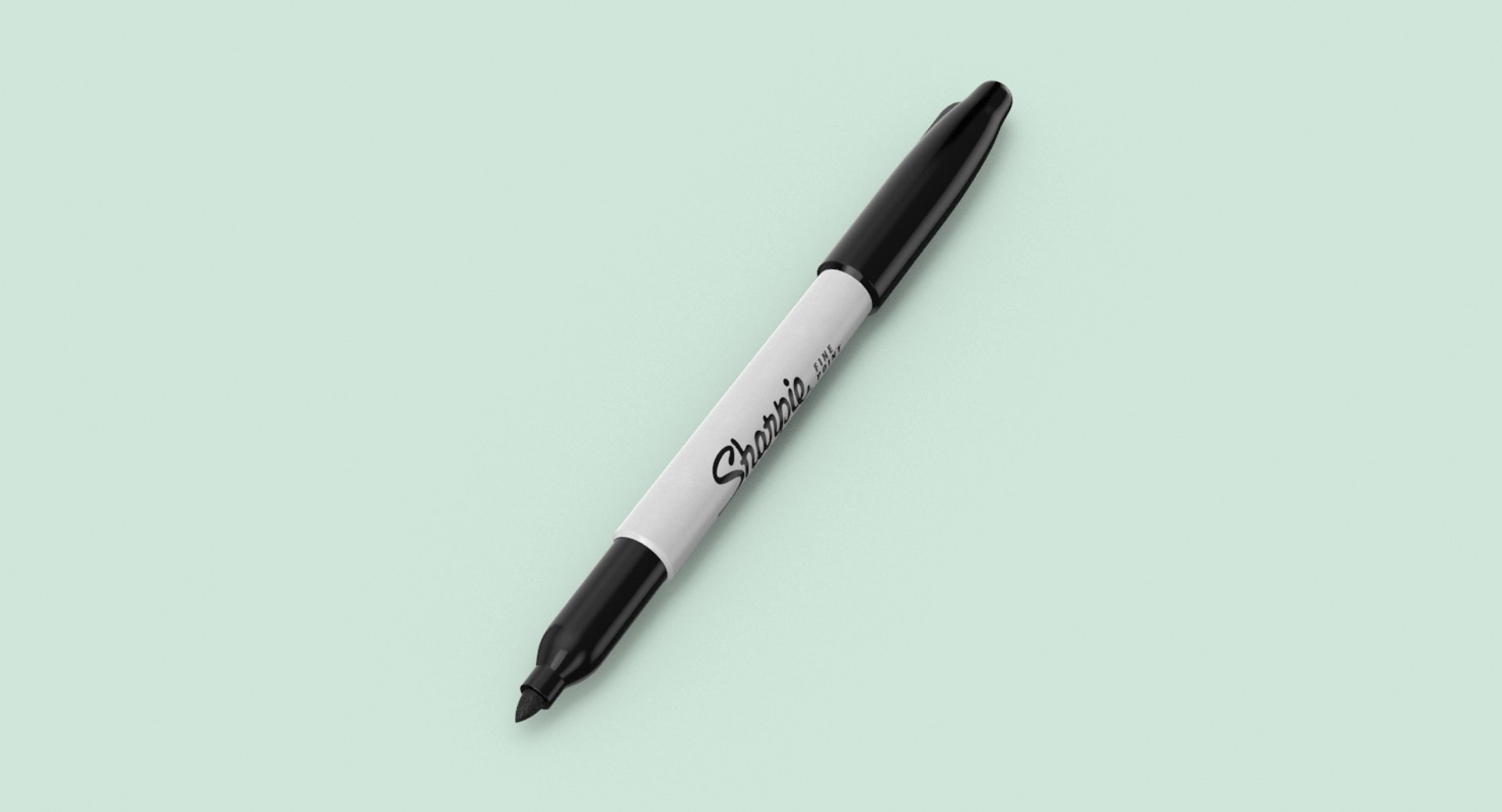 3D Standard-sharpie-marker---branded-cap-off - TurboSquid 1312483