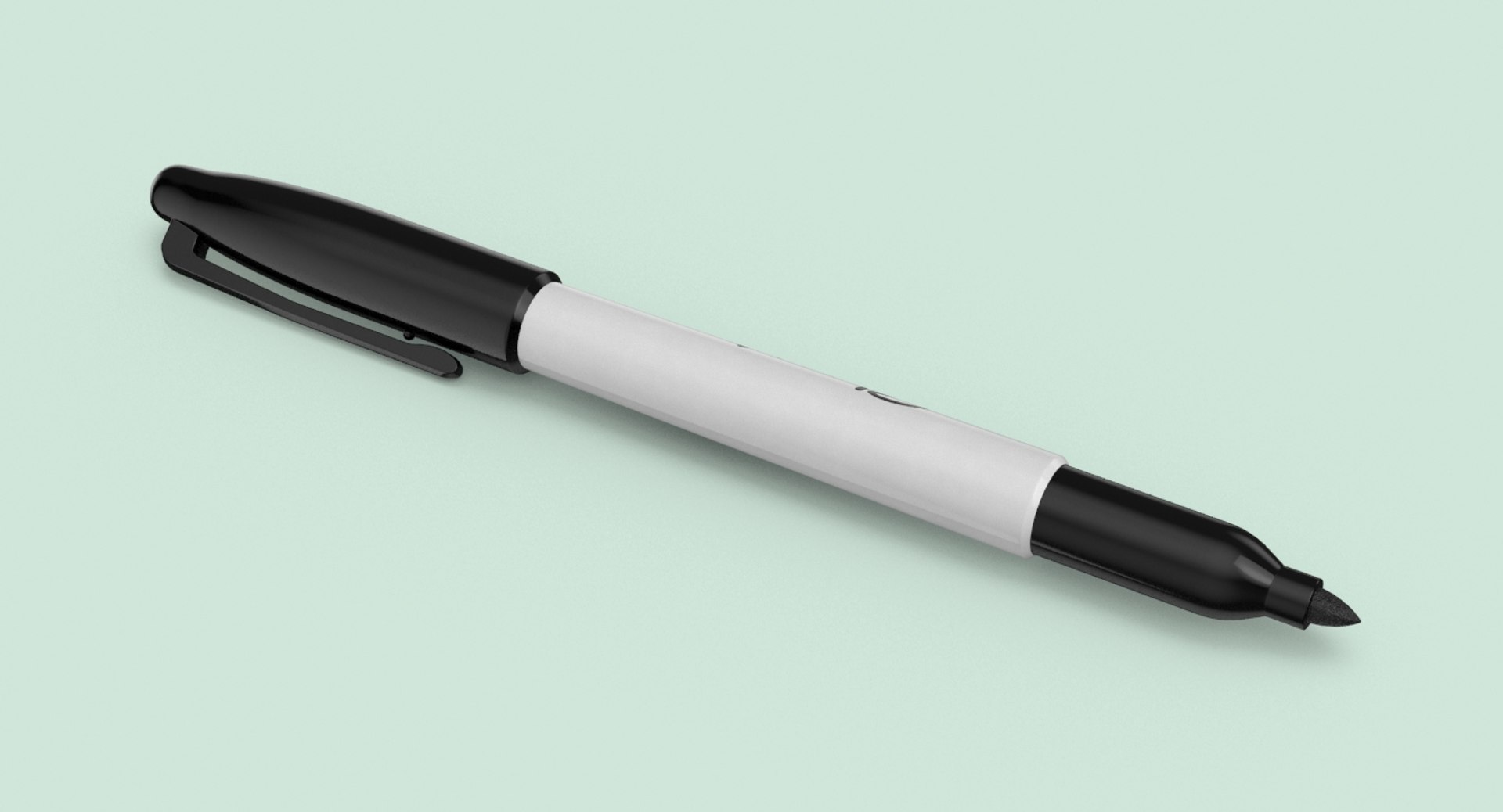 3D Standard-sharpie-marker---branded-cap-off - TurboSquid 1312483