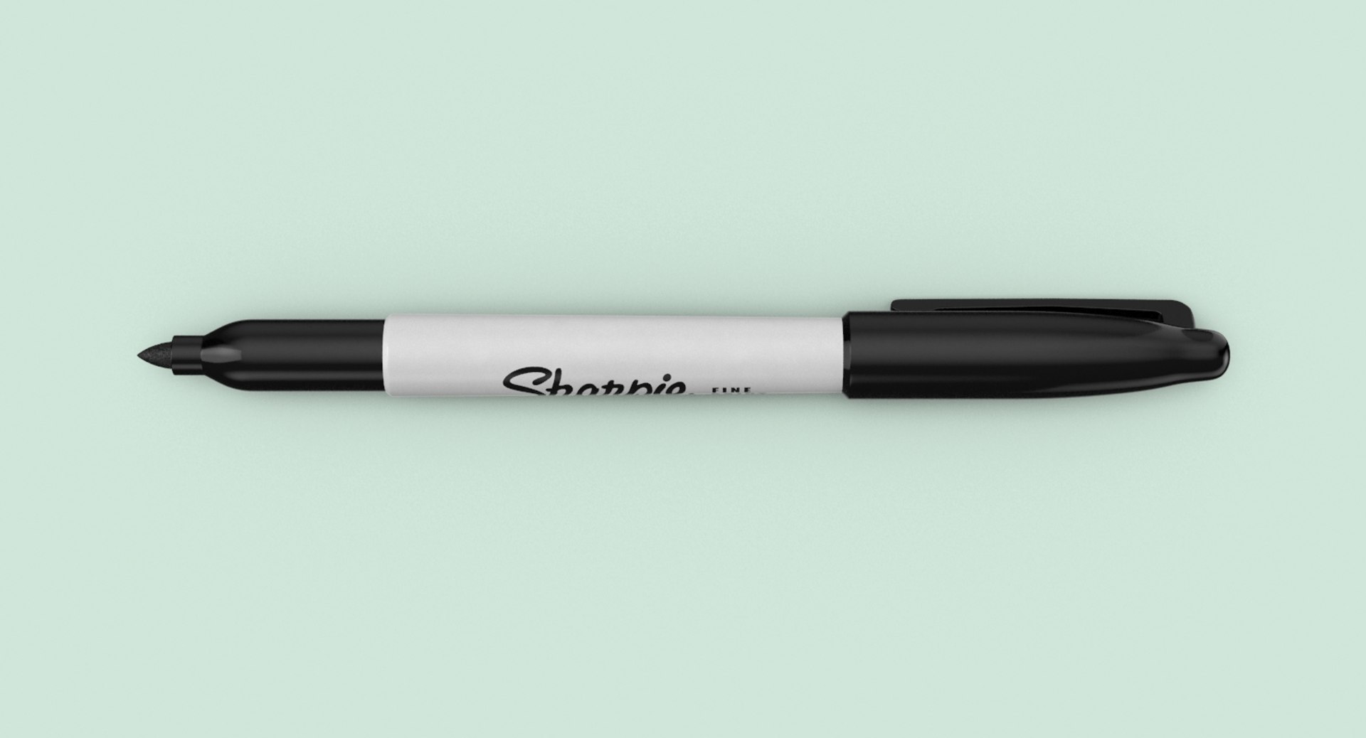 3D Standard-sharpie-marker---branded-cap-off - TurboSquid 1312483