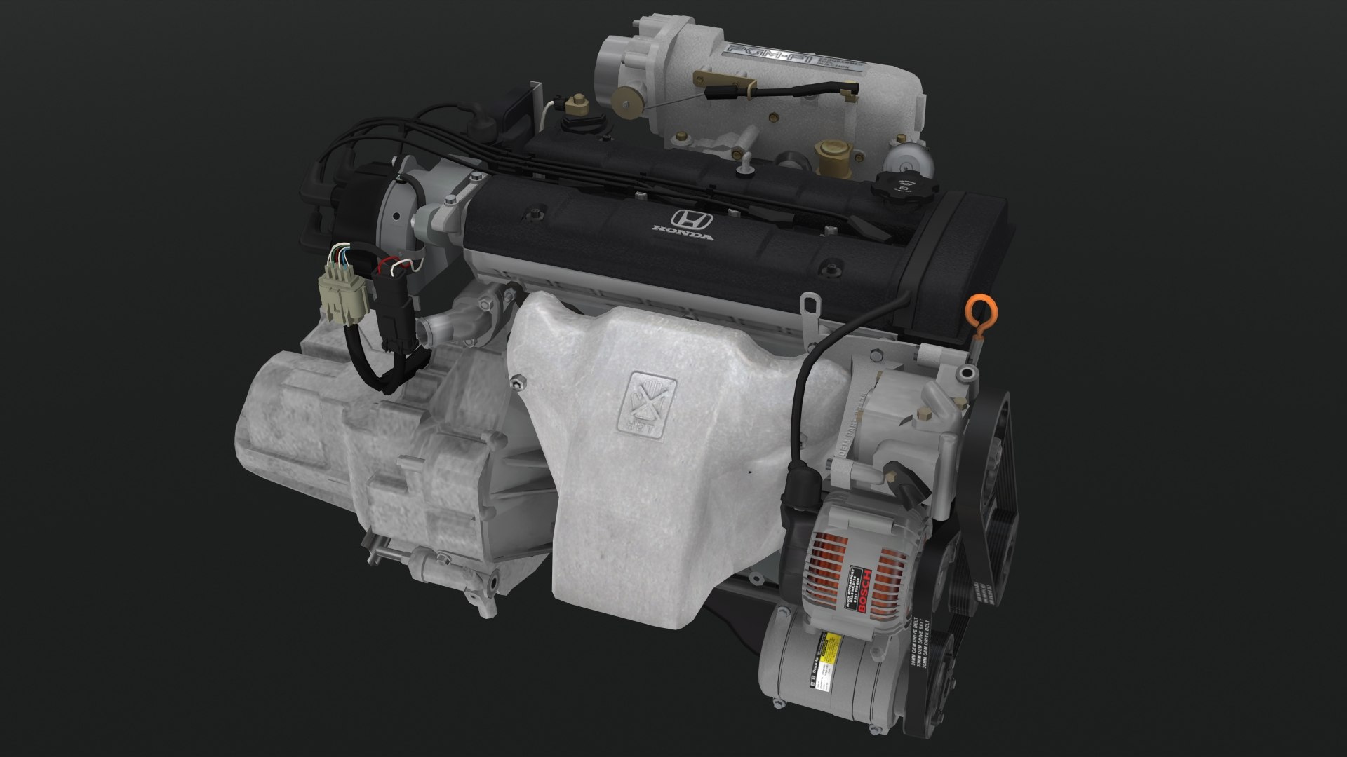 Honda prelude h23a1 2 3D model - TurboSquid 1549957