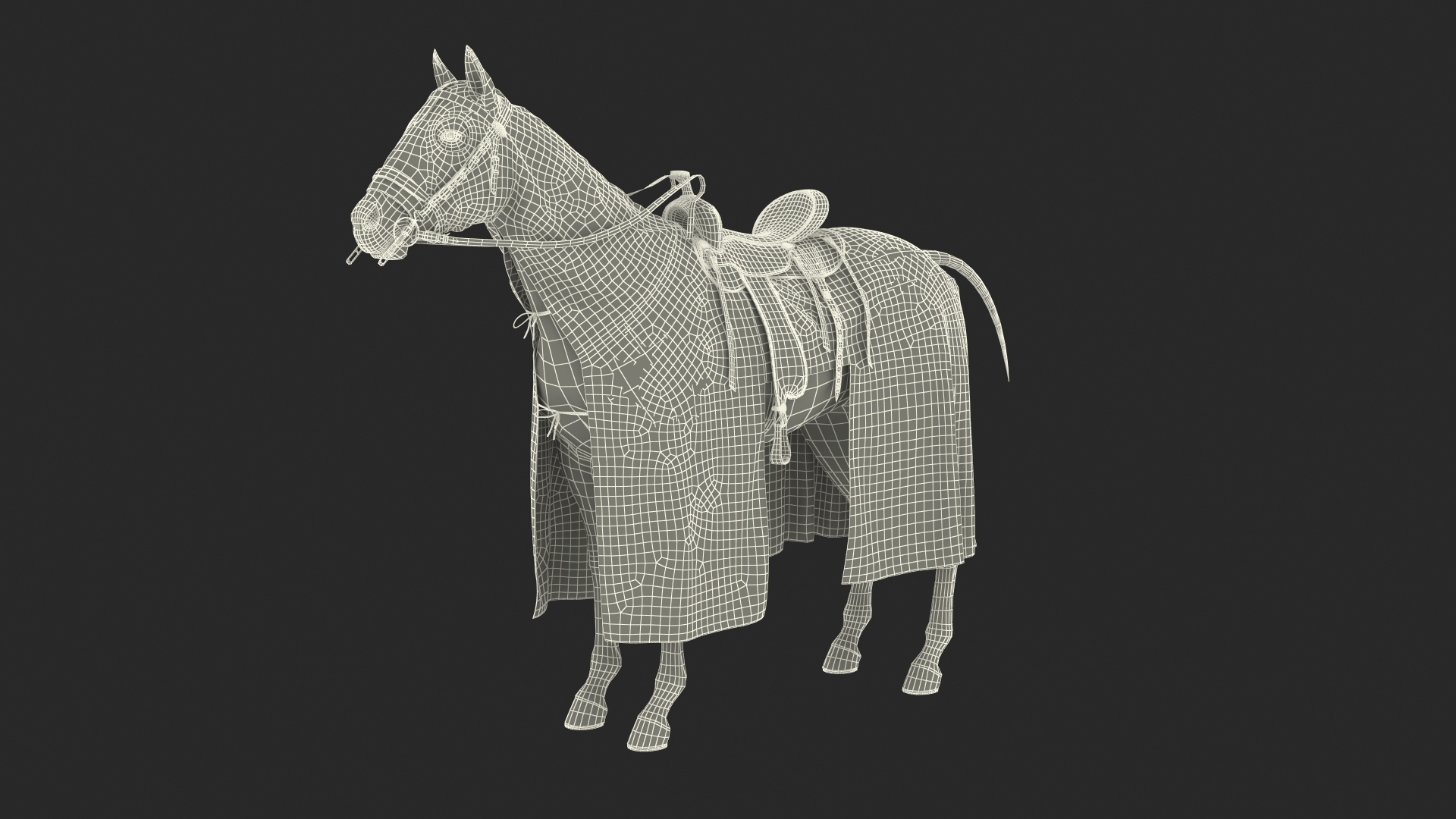 3D Crusader Horse Armor Fur Model - TurboSquid 2128807