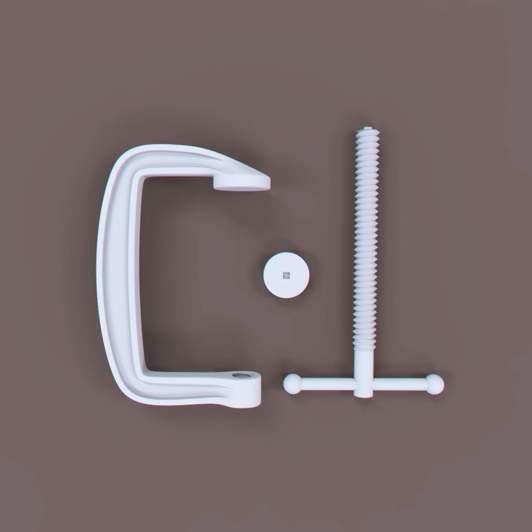 C-clamp printing 3D model - TurboSquid 1553016