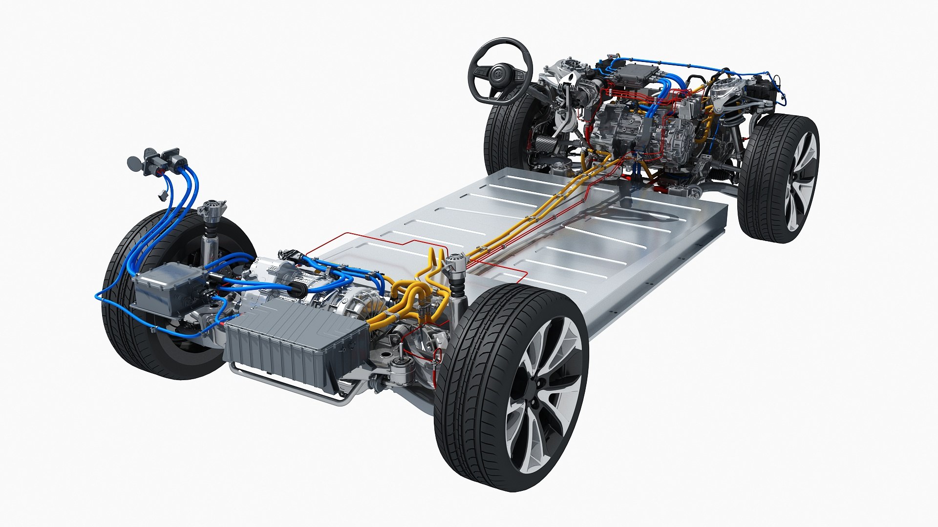 3D Electric Car SUV Chassis X-Ray Model - TurboSquid 1991718
