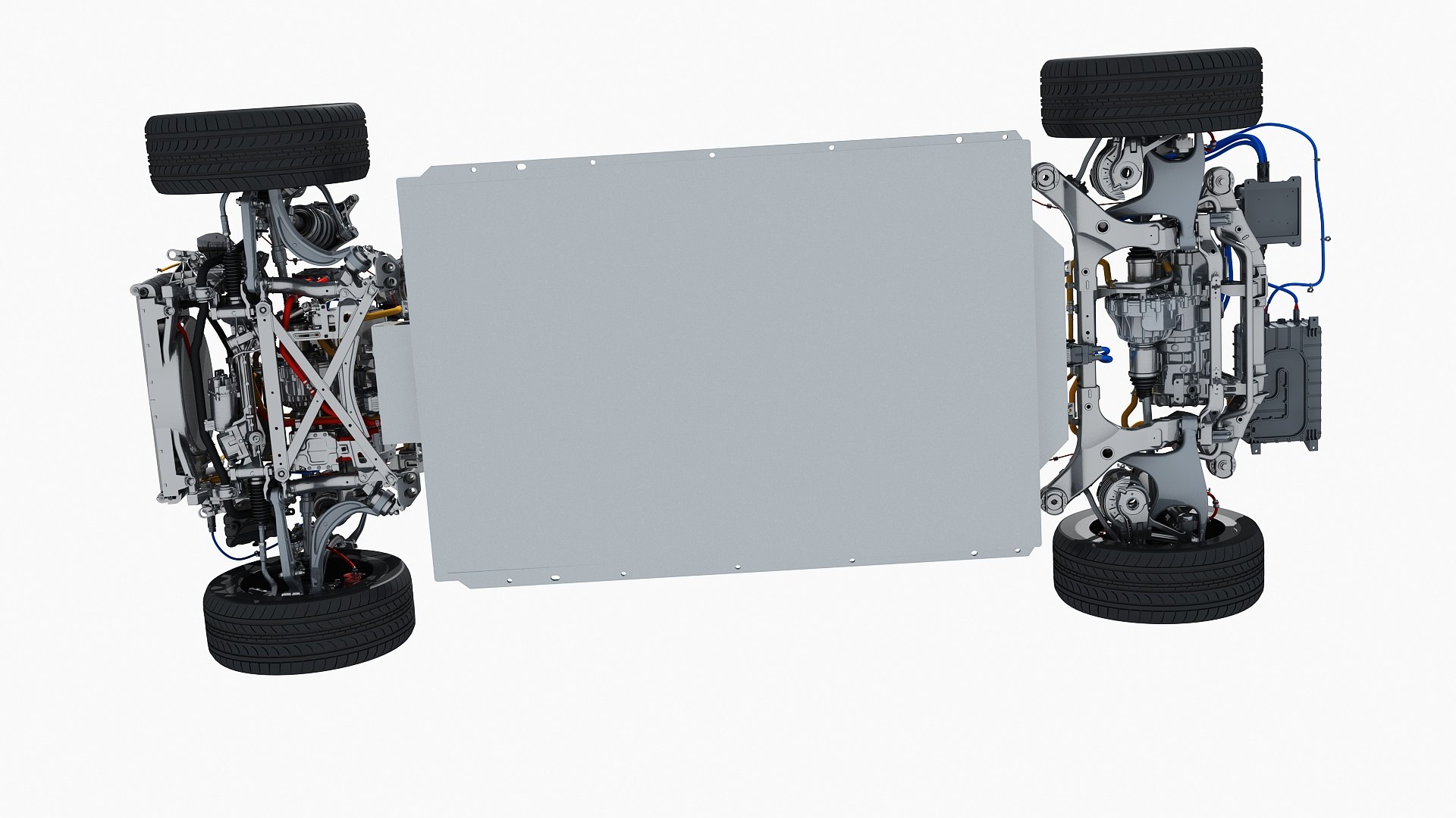 3D Electric Car SUV Chassis X-Ray Model - TurboSquid 1991718
