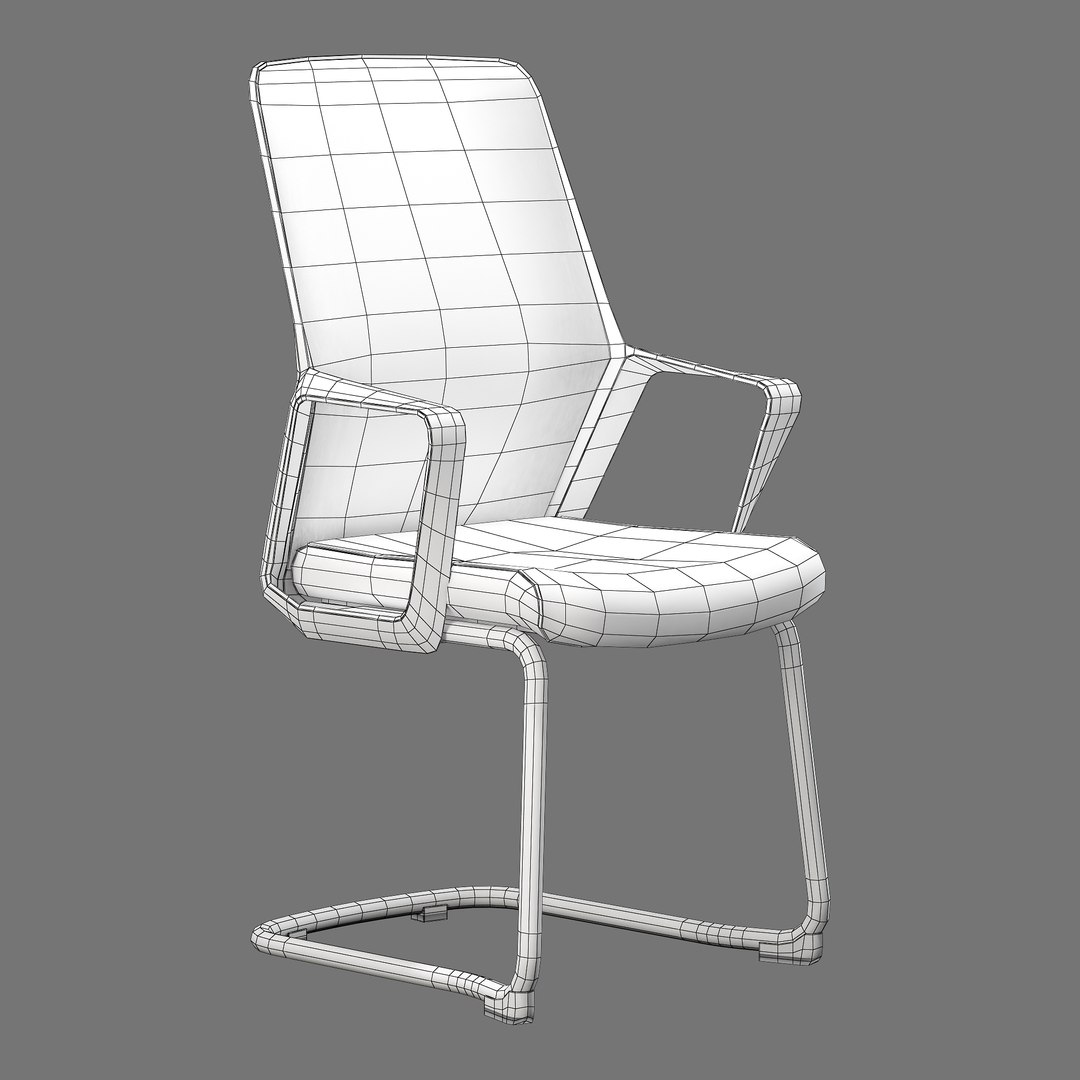 Patra Flo Conference Office Chair 3D Model - TurboSquid 1958520