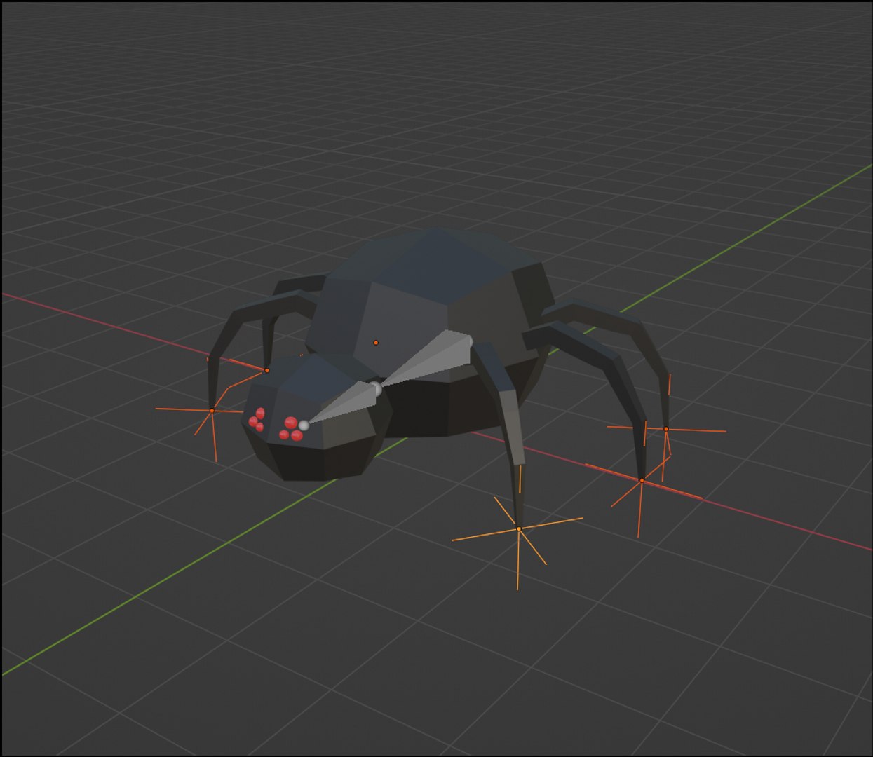 Low-Poly Rigged Spider - IK Rig 3D model - TurboSquid 2182117