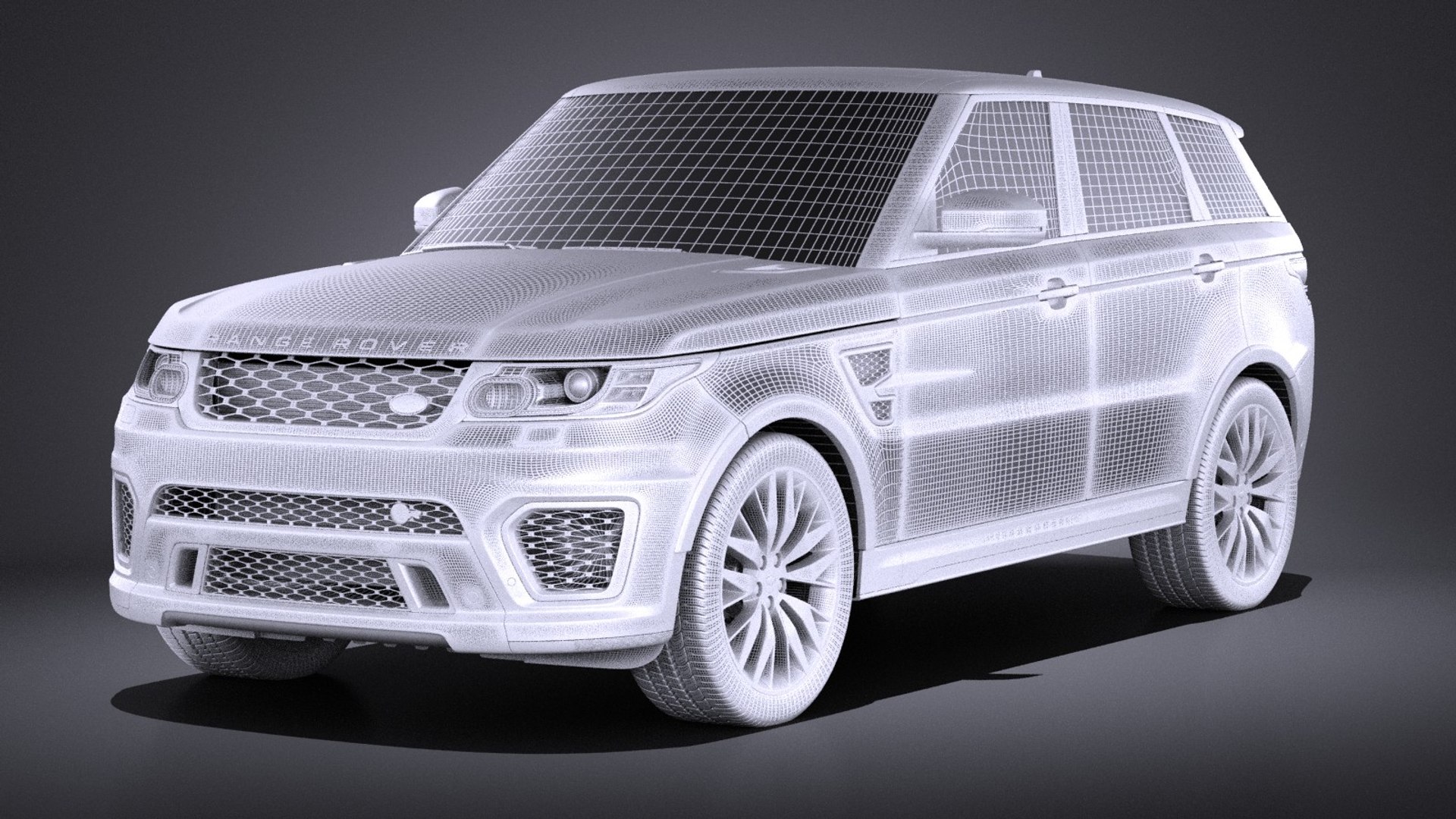 sport range rover 3d model