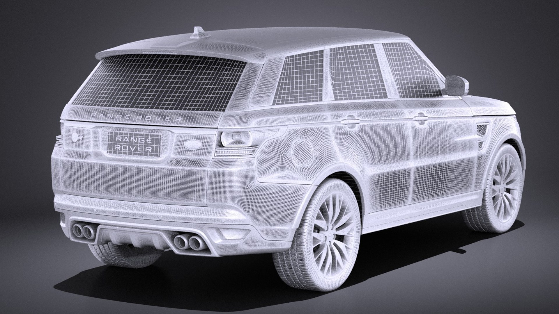 sport range rover 3d model